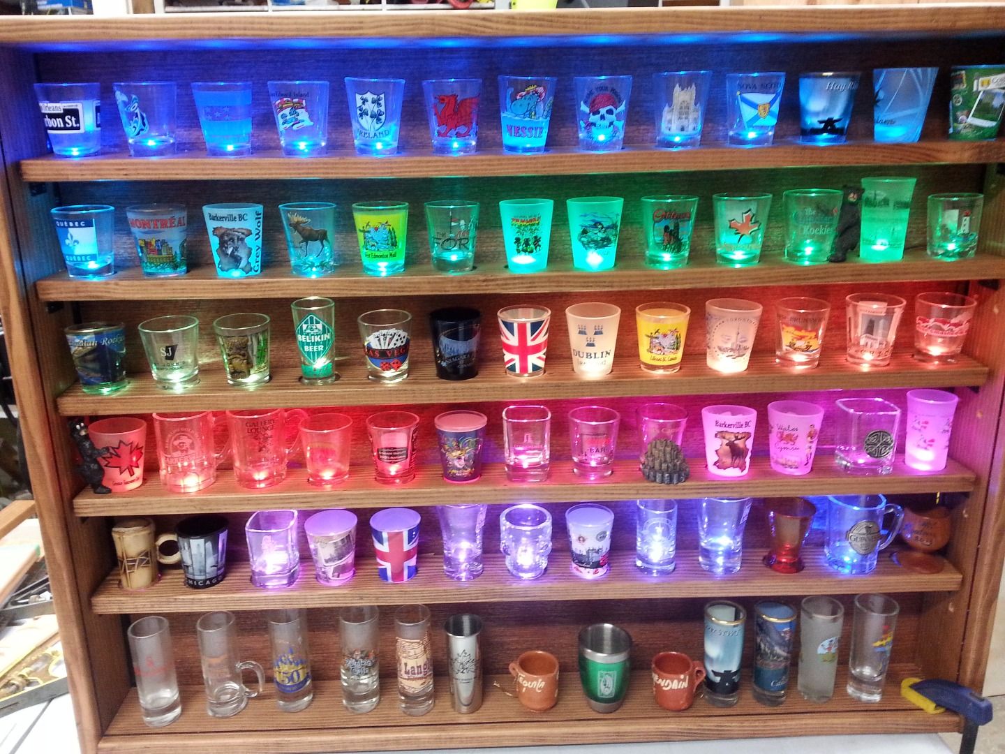 Illuminated Shot Glass Shelf : 4 Steps (with Pictures) - Instructables