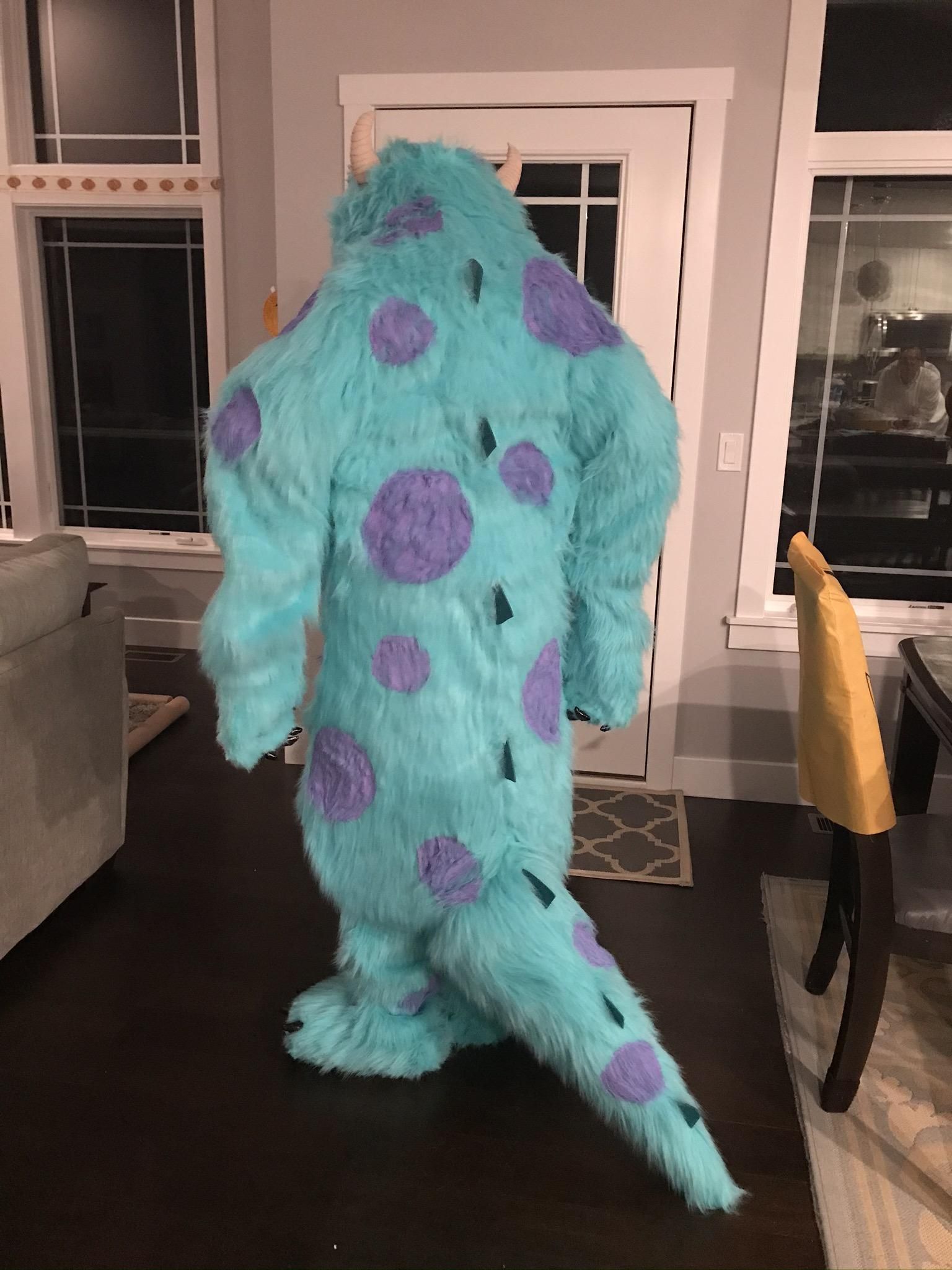 Sulley (Trademark Disney) Monster Homemade Halloween Costume : 11 Steps ...