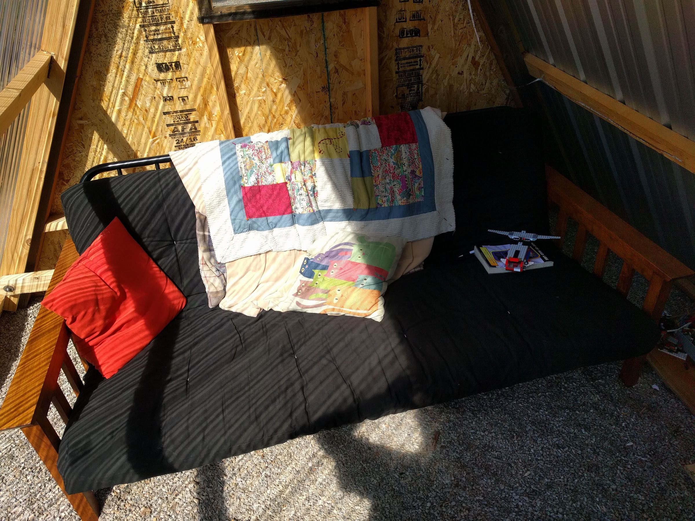 Convertible Backyard A-frame Fort From a Swing Set. : 12 Steps (with ...