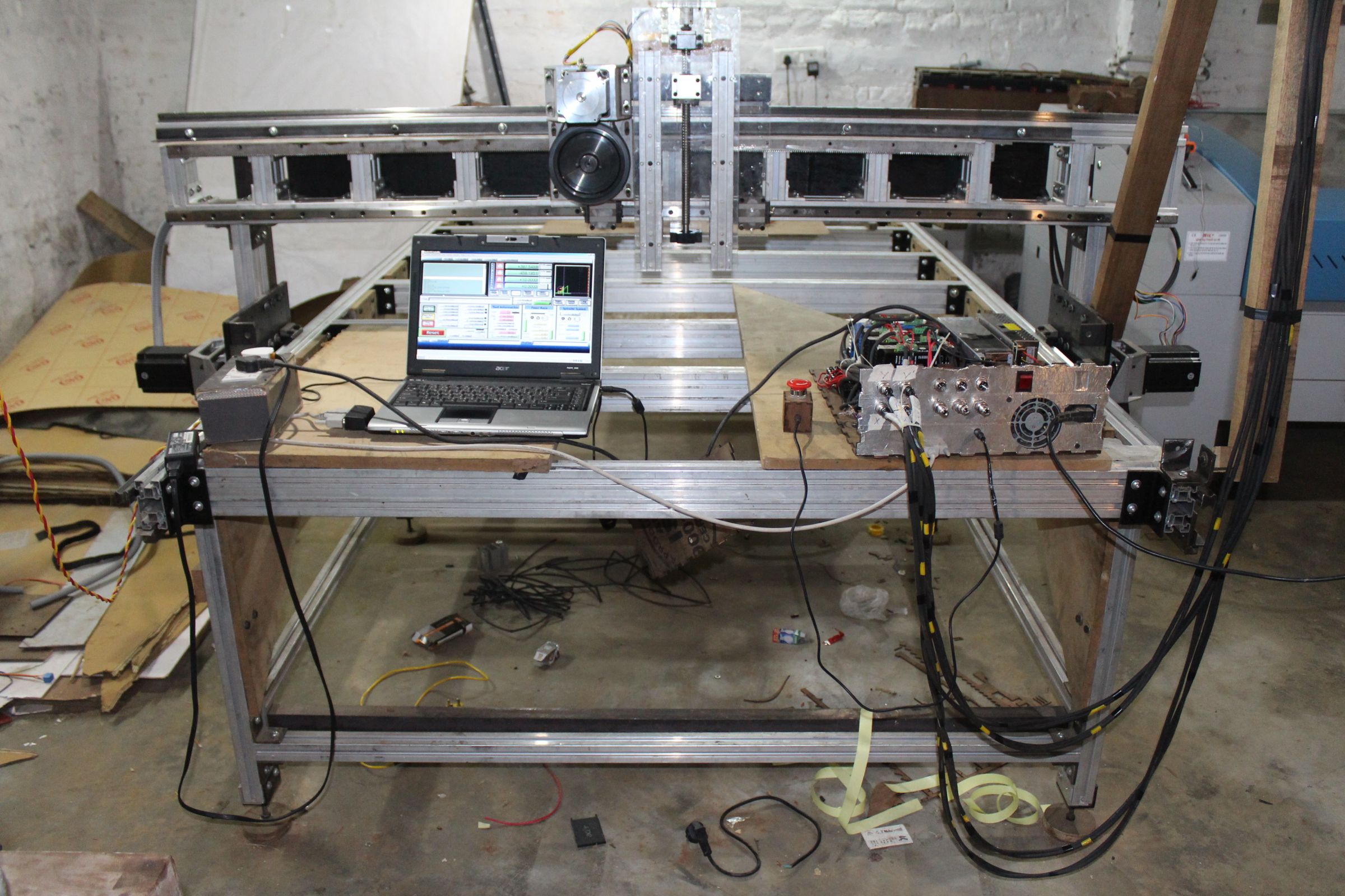 DIY CNC Router Build (large Format 5x10ft, Rack and Pinion) : 12 Steps ...