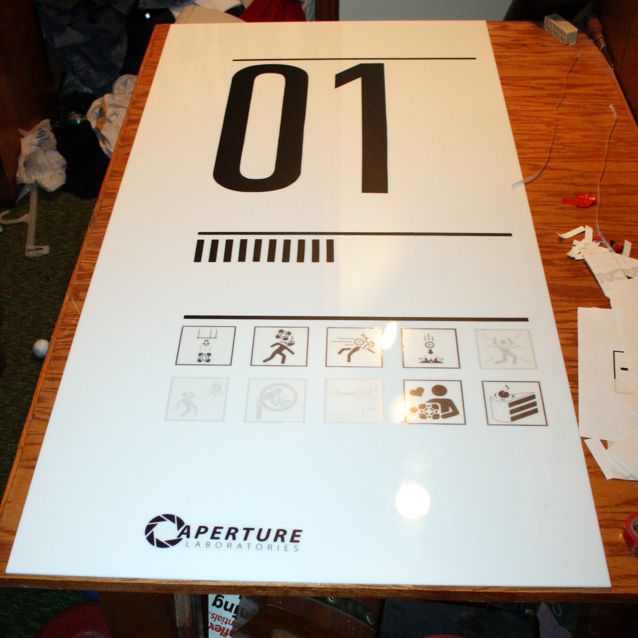 Portal Test Chamber Information Sign : 7 Steps (with Pictures ...