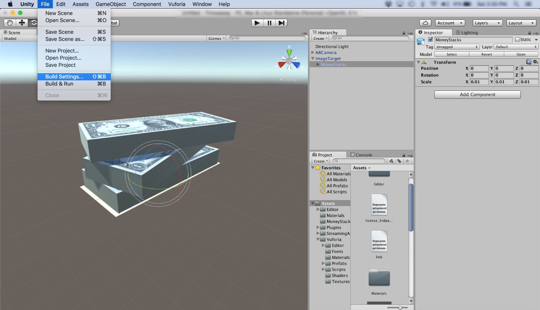 Image-Based 3D Augmented Reality With Vuforia : 5 Steps - Instructables