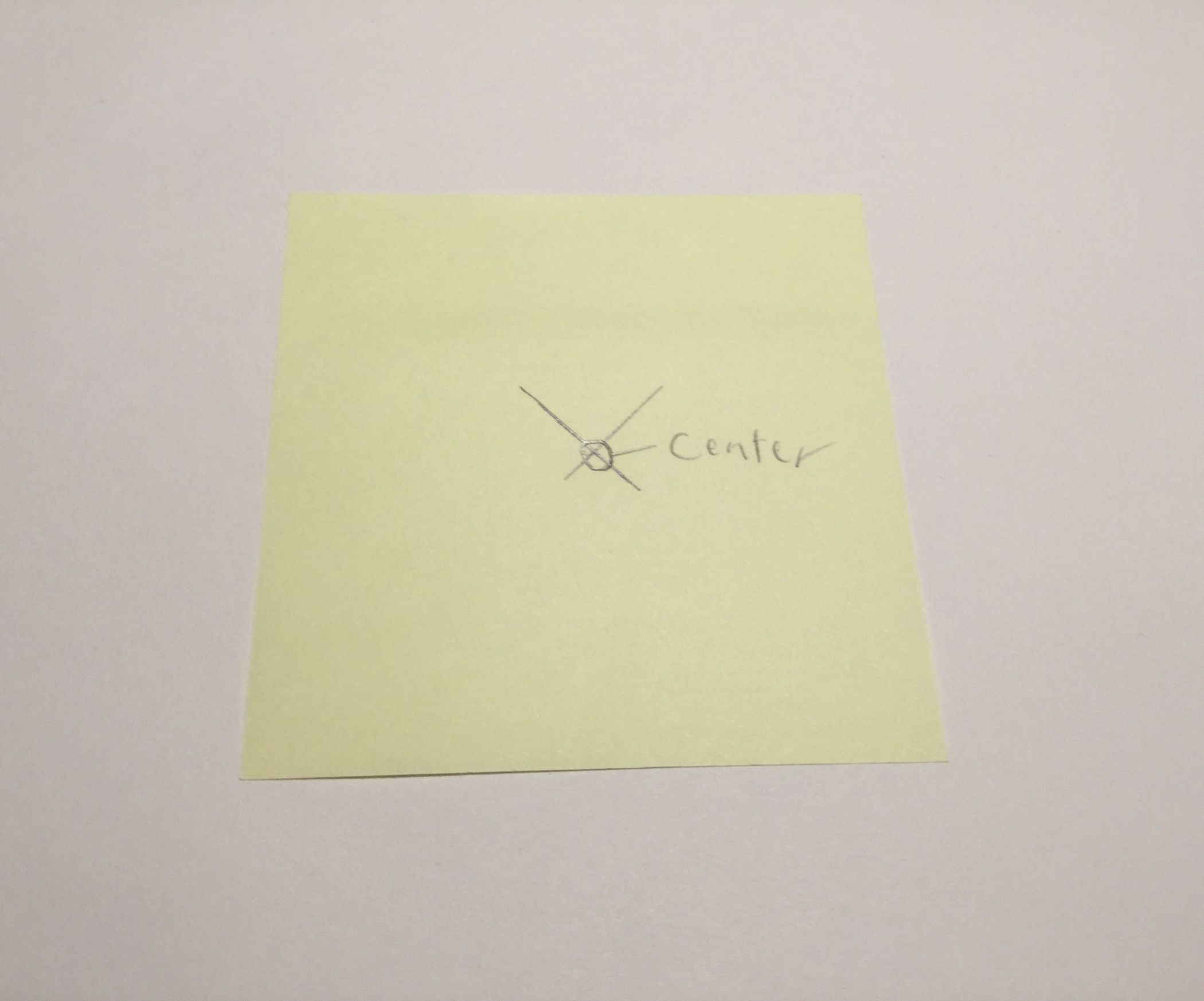 How to Find the Center of ANY Square Piece of Paper Without Folding or ...