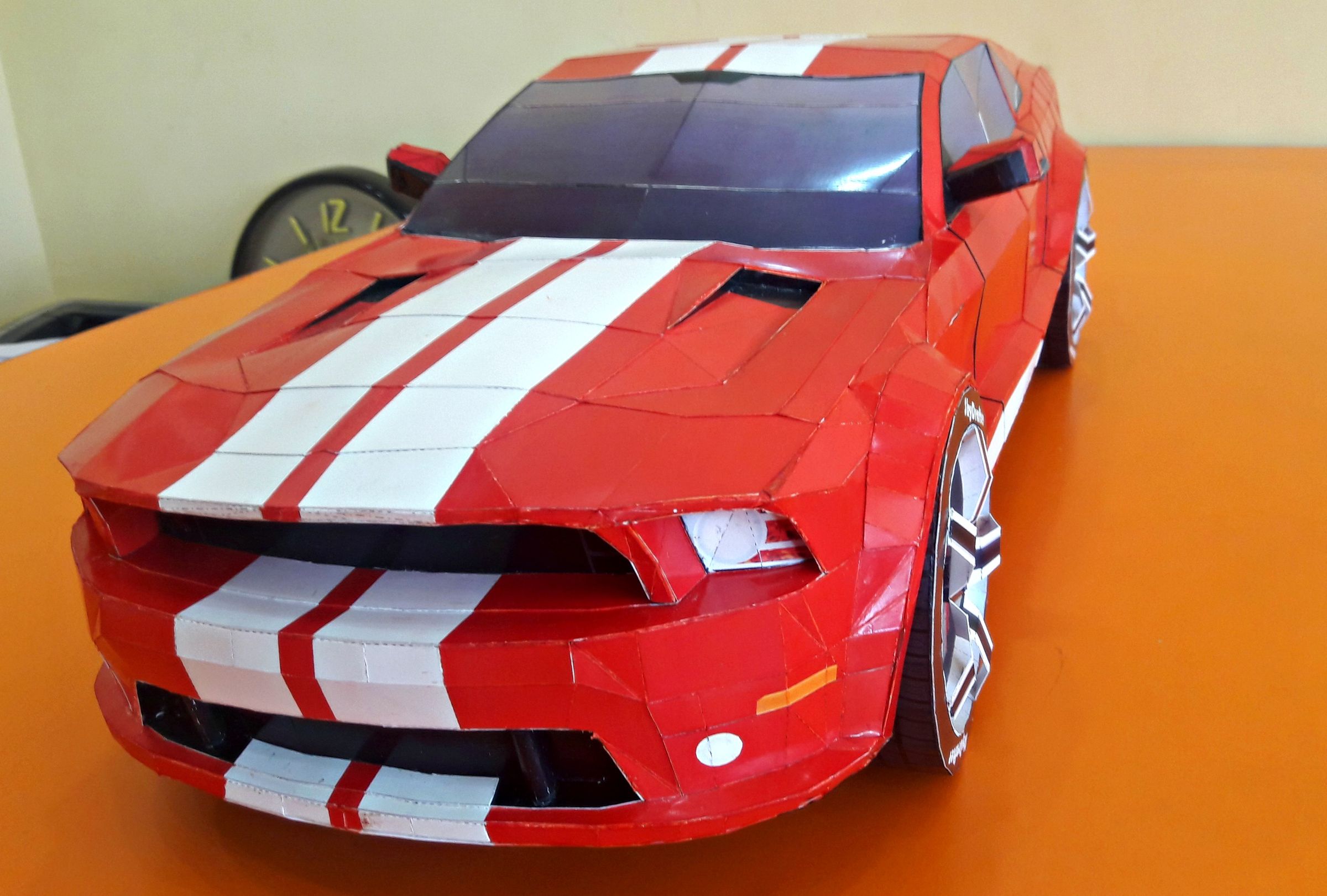Mustang GT500 Supersnake Shelby Papercraft : 4 Steps - Instructables