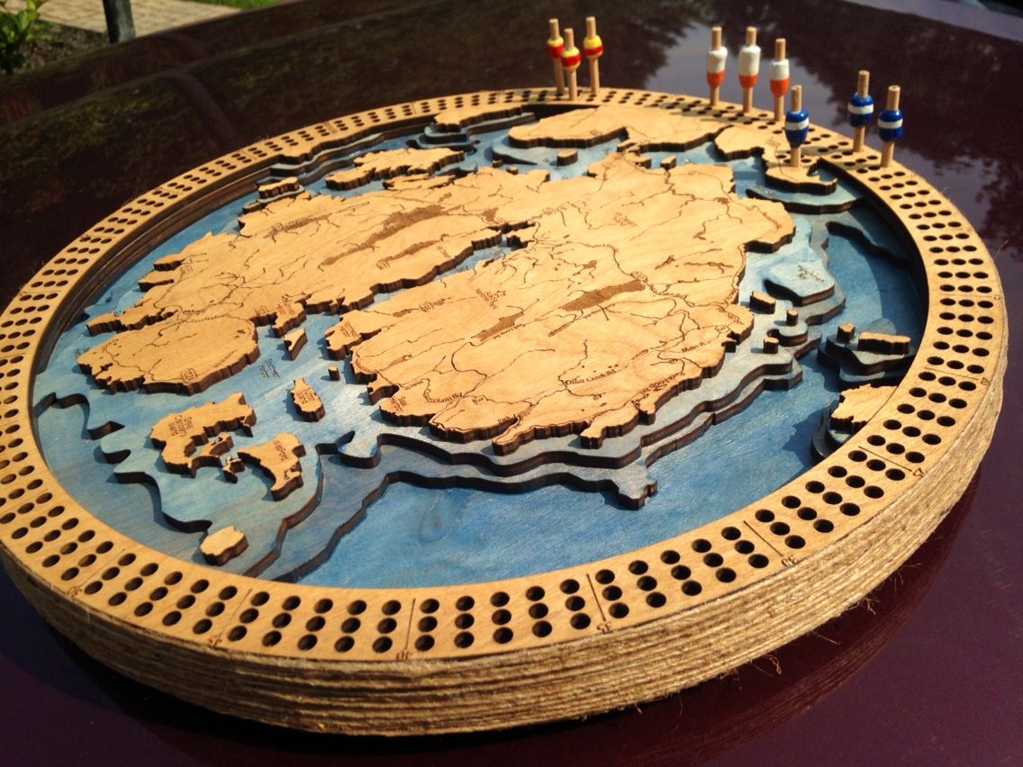 Creating Custom 3D Cribbage Boards With a Laser Cutter! : 5 Steps (with ...