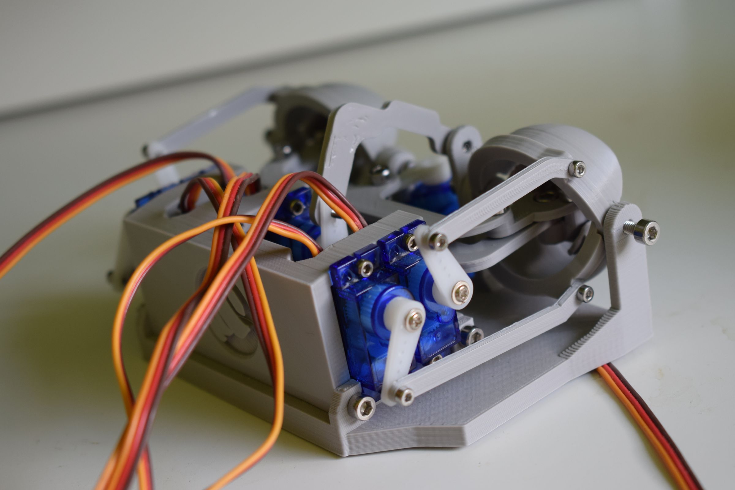 Simplified 3D Printed Animatronic Dual Eye Mechanism : 4 Steps (with ...