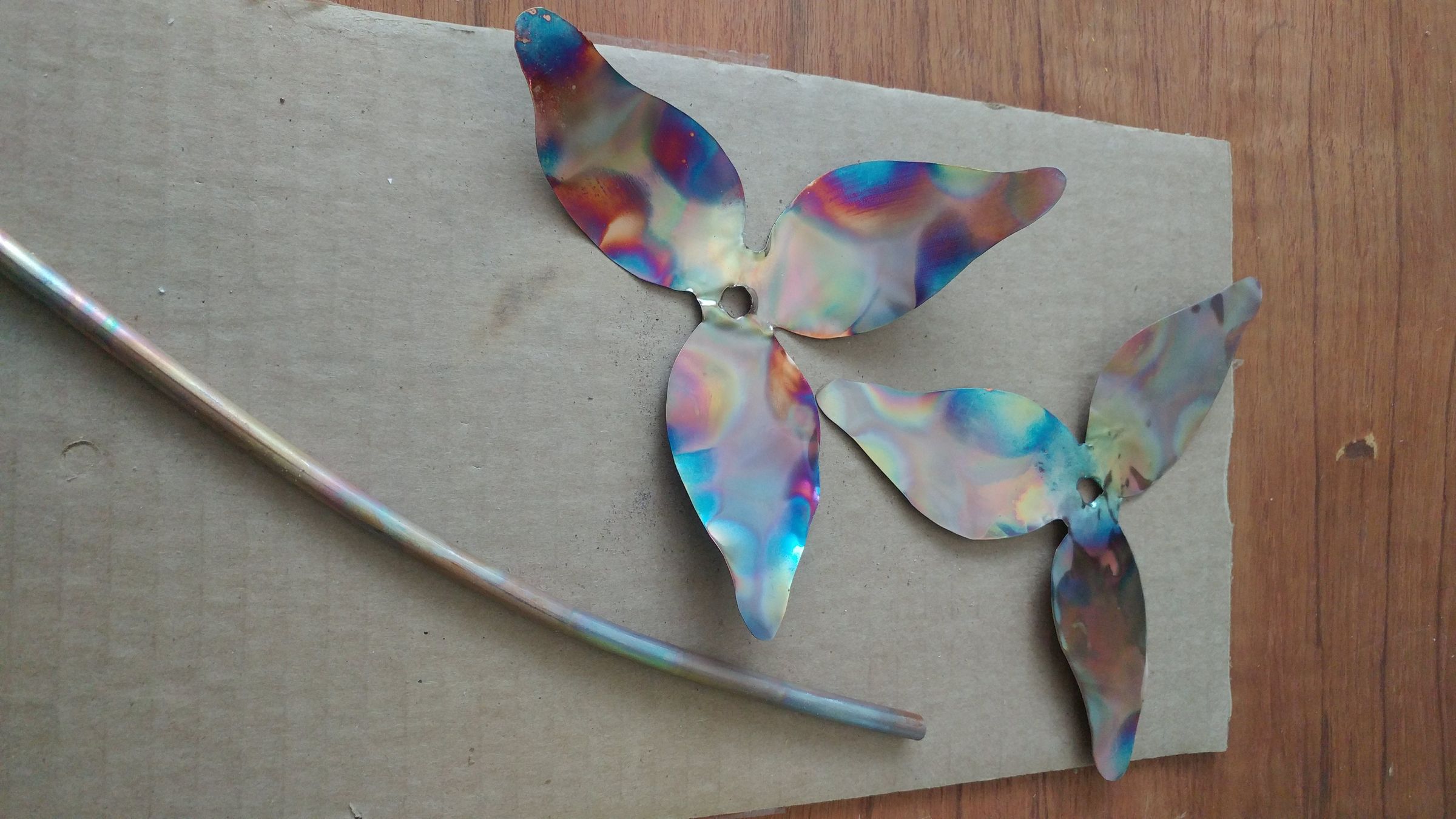 Rainbow Copper Flower : 4 Steps (with Pictures) - Instructables