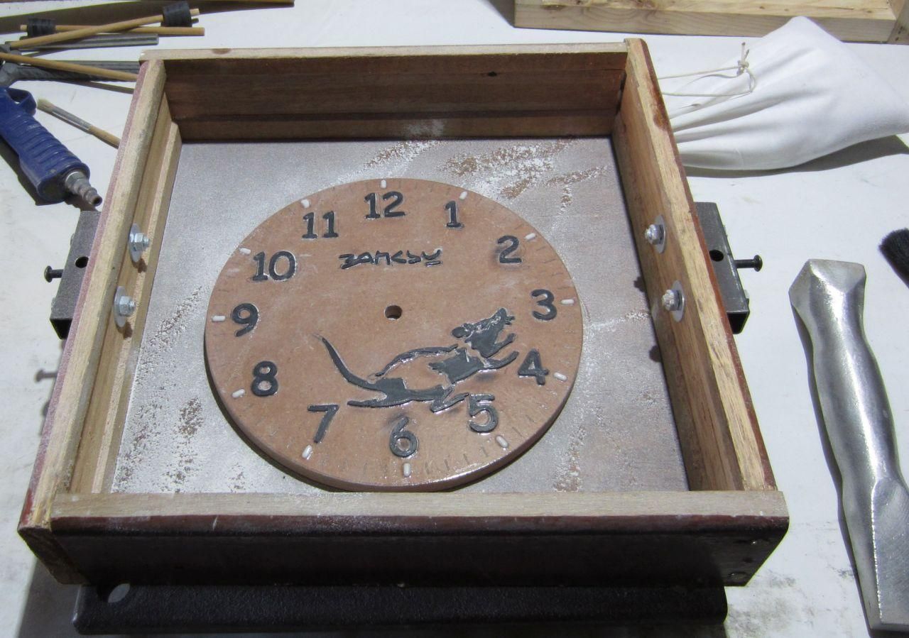 Banksy Inspired Cast Aluminium Clock : 7 Steps (with Pictures ...