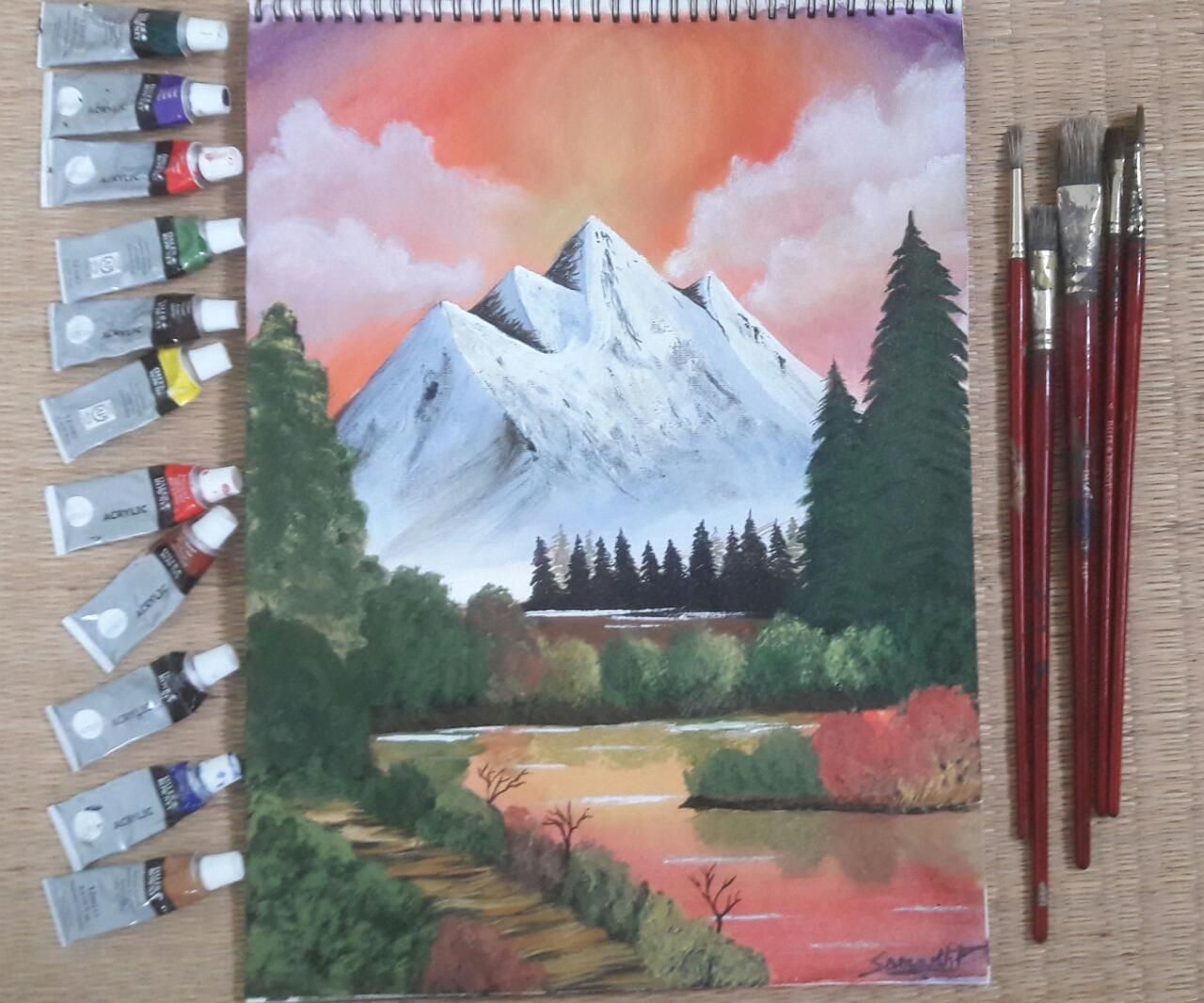 Landscape Painting With Acrylics for Beginners : 5 Steps - Instructables