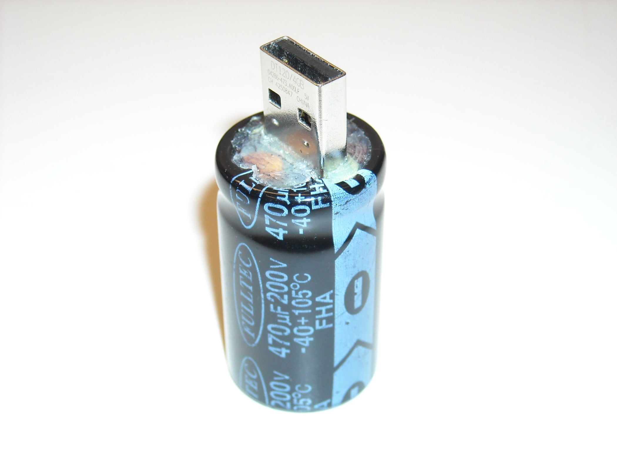 Usb Flash Capacitor Instructables