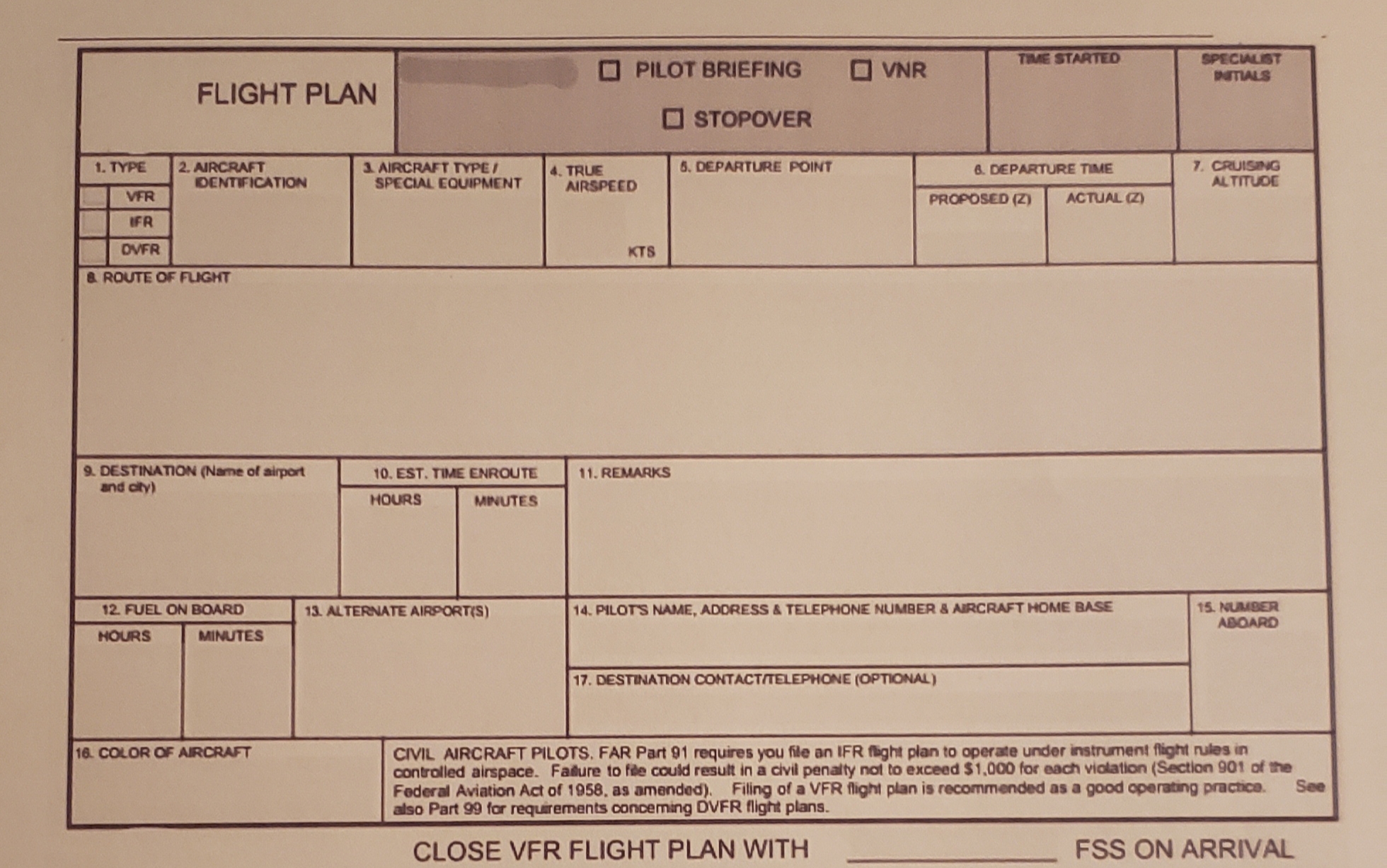 Filing a VFR Flight Plan : 7 Steps - Instructables
