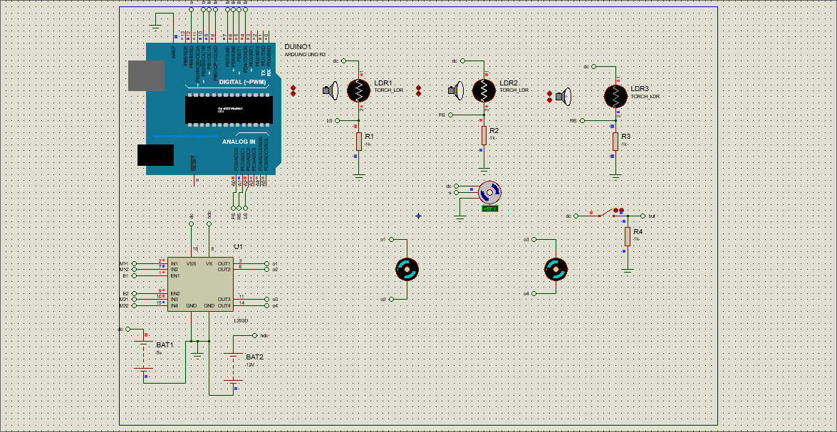 Light Following and Avoiding Robot Based on Arduino : 5 Steps ...