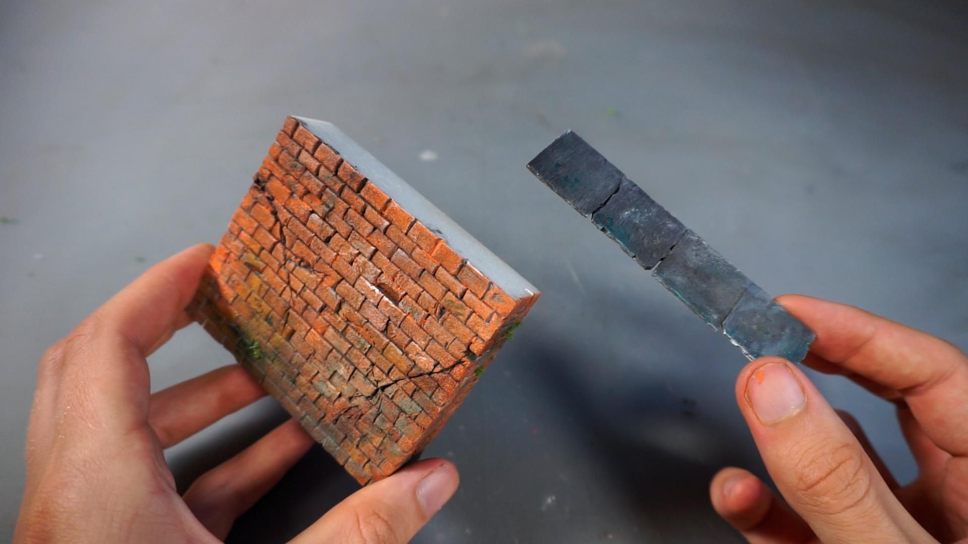 Turn Foam Into a Hyper-Realistic Brick Wall Model : 16 Steps (with ...