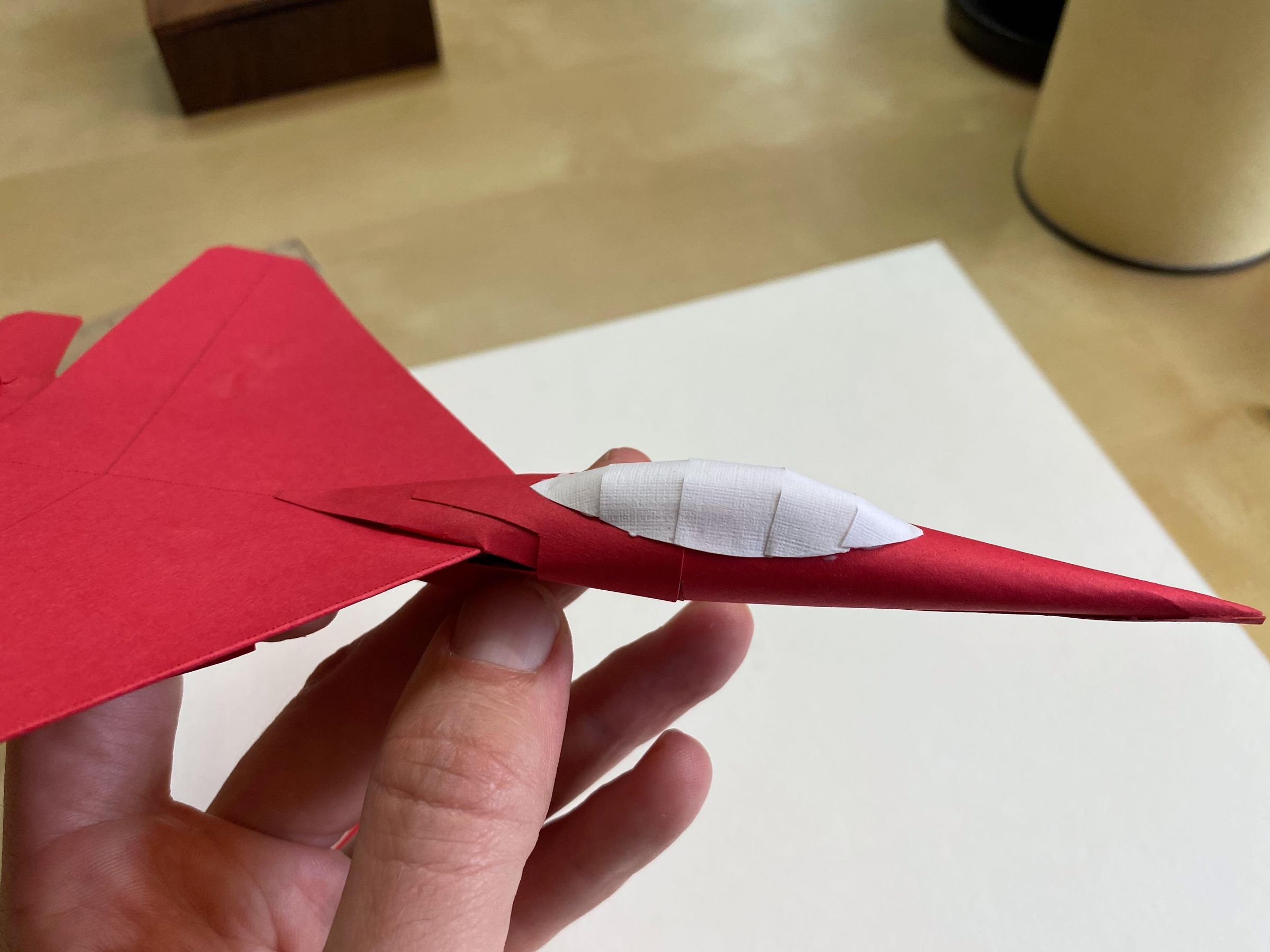 Interceptor Jet Card Stock Airplane : 7 Steps (with Pictures ...