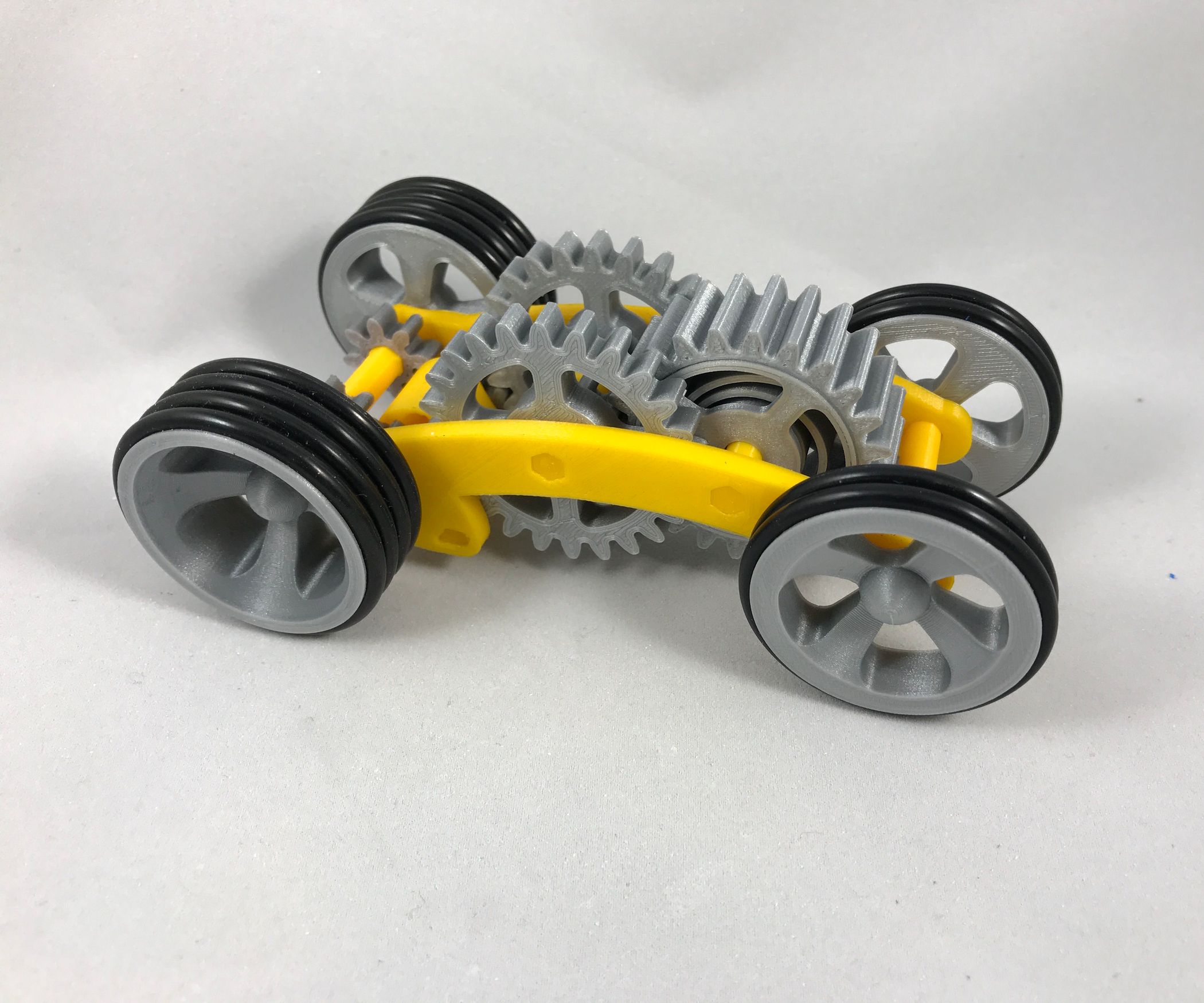 Tabletop Pull Back Tri-Mode Spring Motor Rolling Chassis : 6 Steps ...