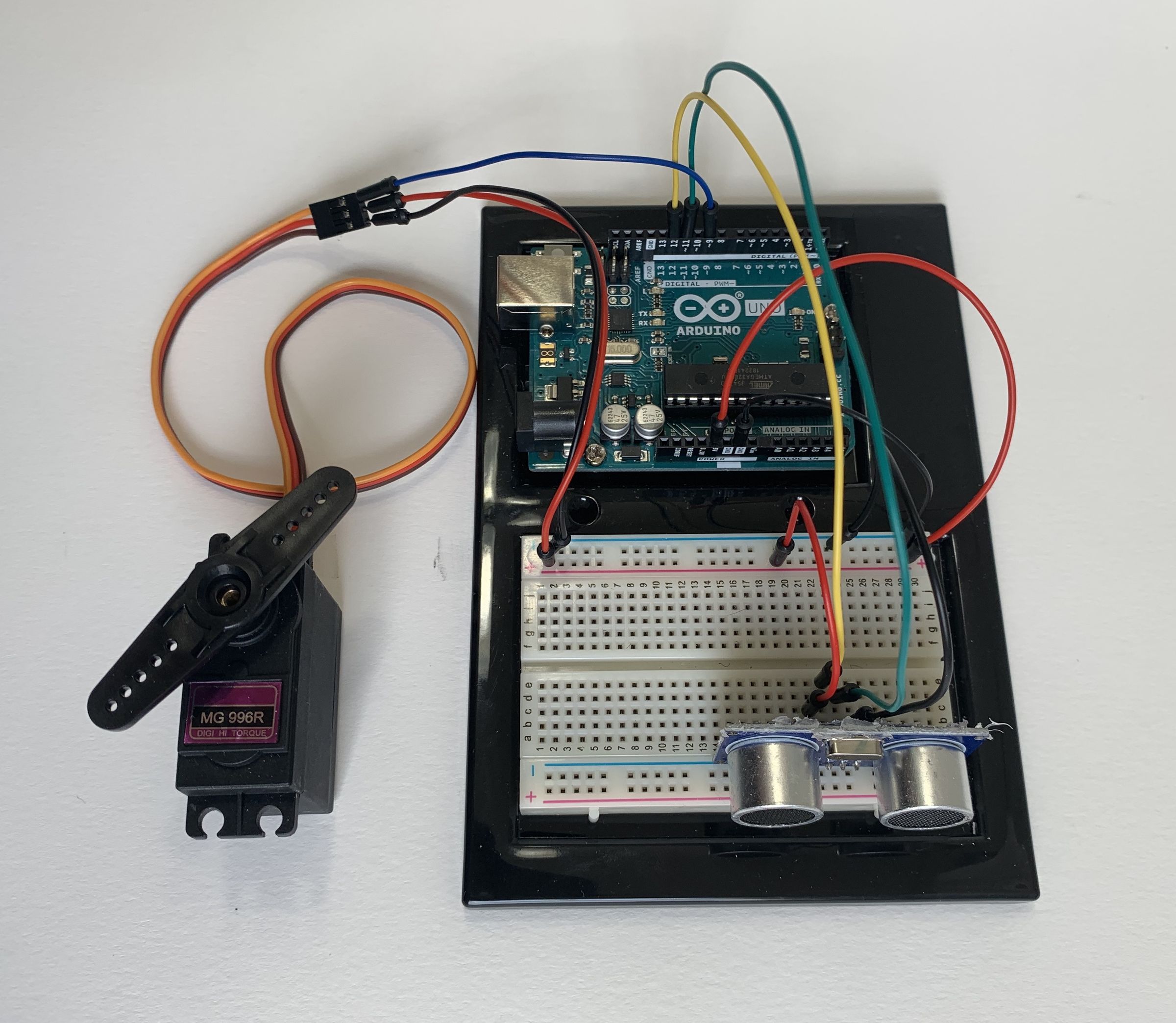 Ultrasonic Sensor & Servo: Reactive Motion With Arduino : 4 Steps ...