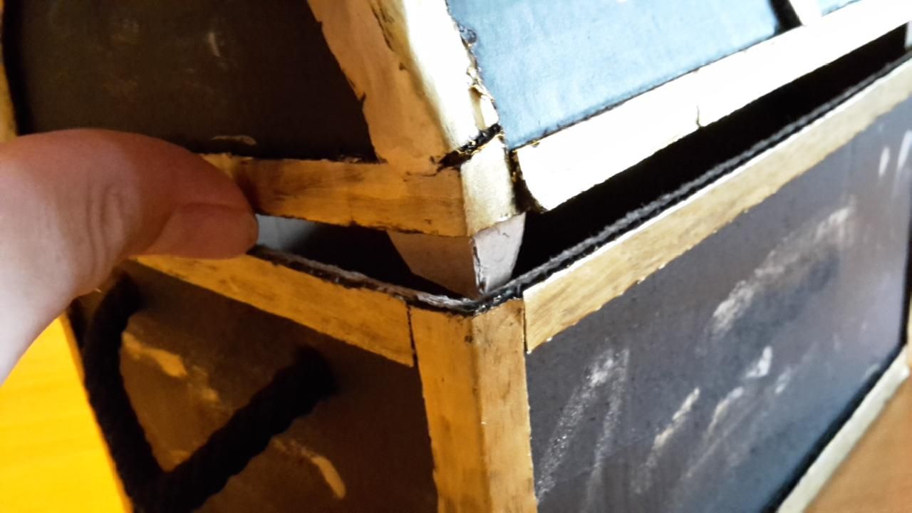 Easy Treasure Chest From Cardboard Box : 9 Steps (with Pictures ...