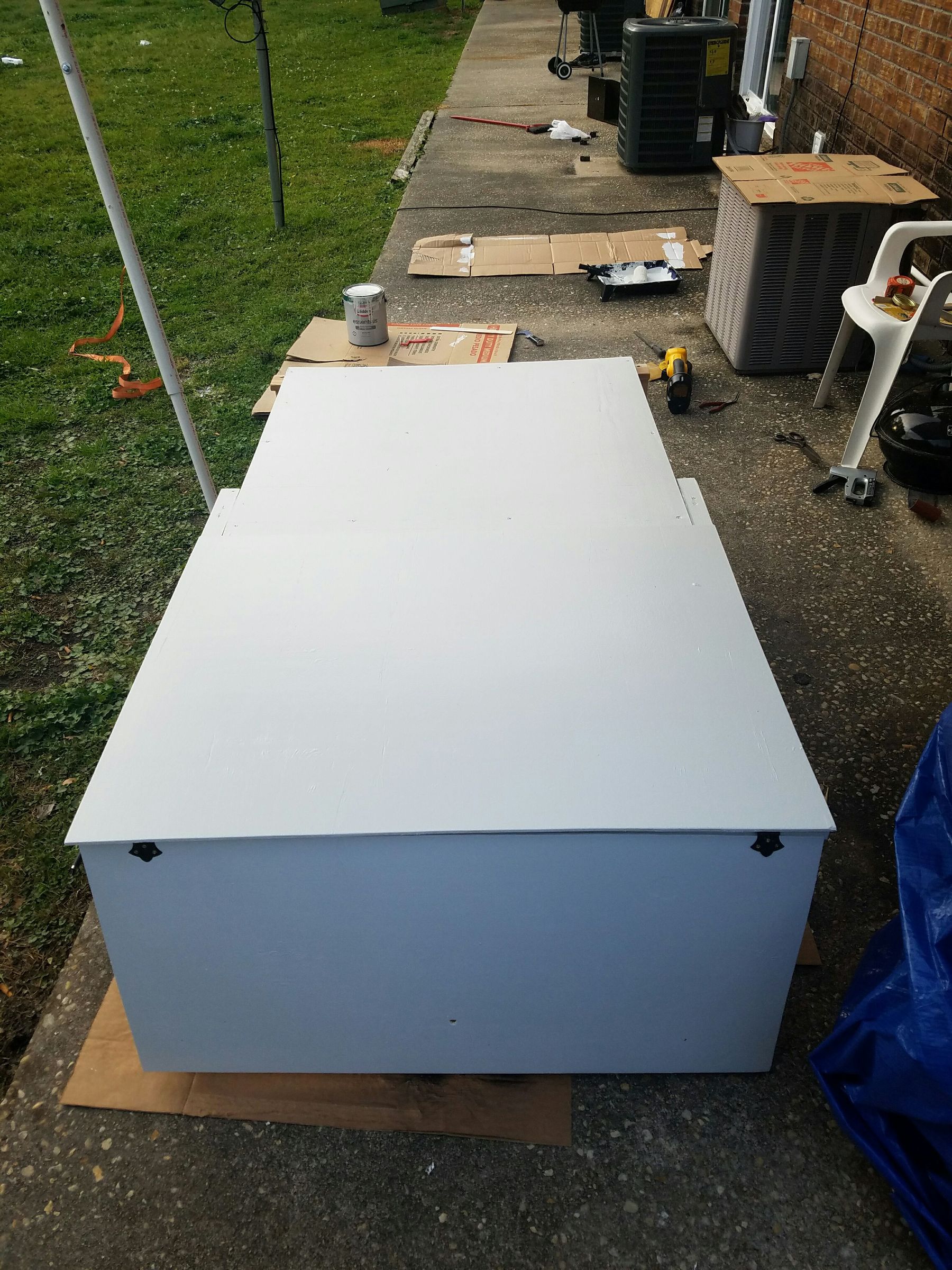 DIY 4X8 Micro-Tiny House Camper on Harbor Freight Trailer : 17 Steps ...