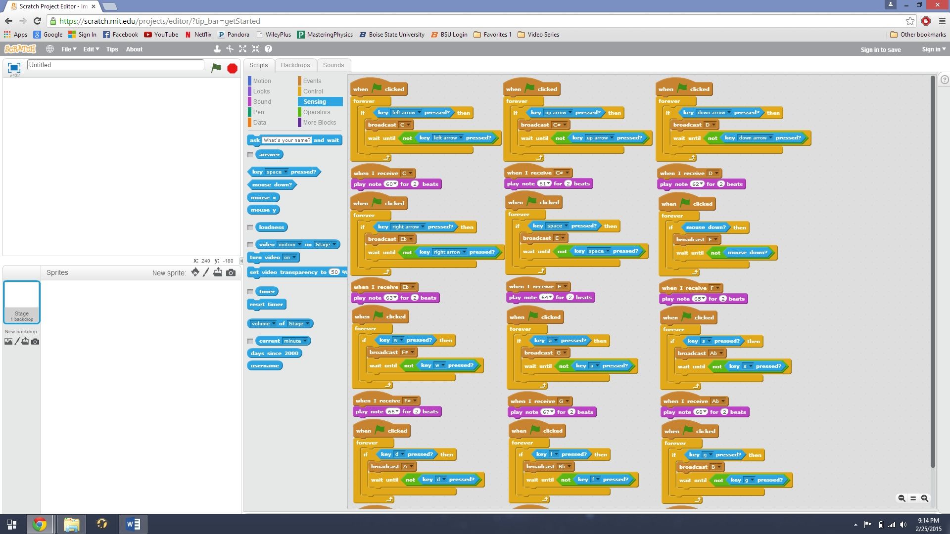Graphite Piano Keyboard With MaKey MaKey and Scratch : 7 Steps ...