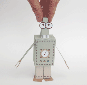 Paperbot - Paper Robot to Print Out and Make : 14 Steps (with Pictures ...