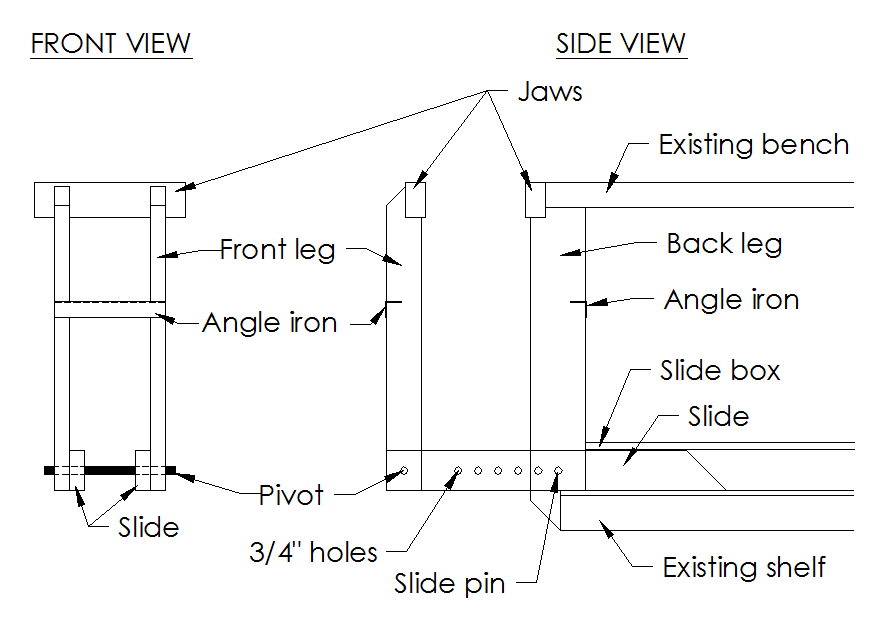 Leg Vise (Threadless) : 10 Steps (with Pictures) - Instructables