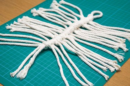 DIY Macramé Feather or Leaf | How to Make Rope Knot Ornaments : 8 Steps ...