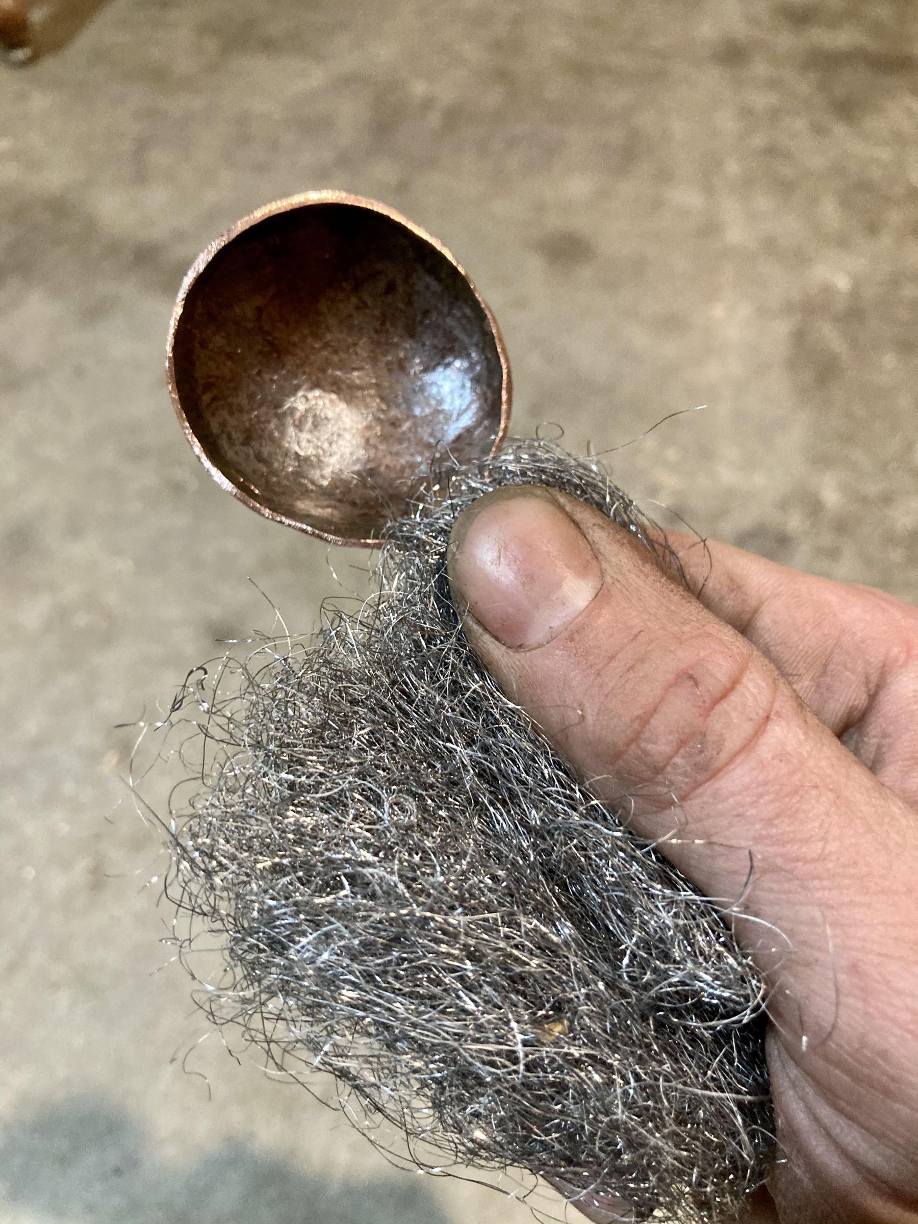 Hammered Copper Spoon With Simple Tools and Materials : 6 Steps (with ...