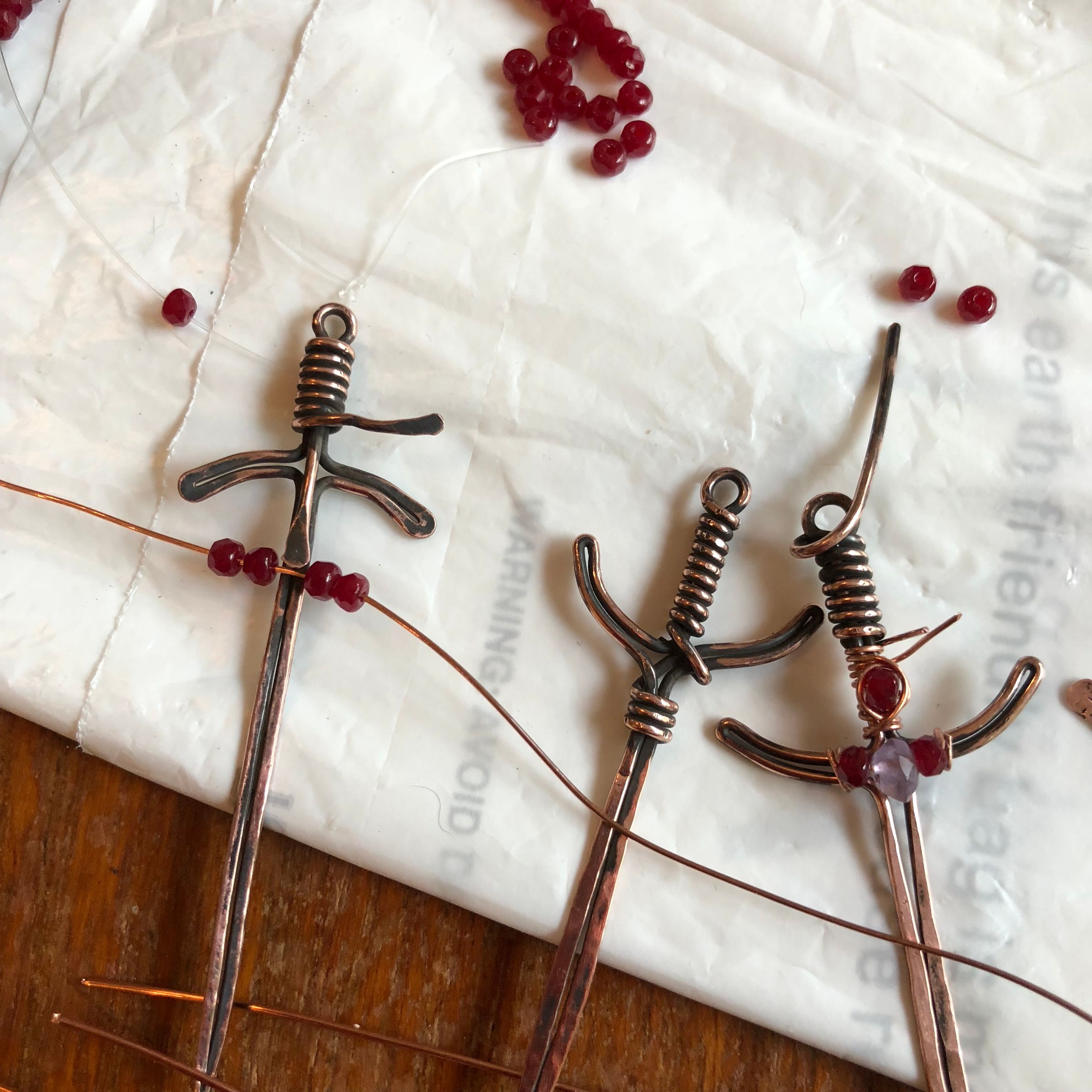 Sword Pendant Wire Wrapped Jewelry : 26 Steps (with Pictures ...