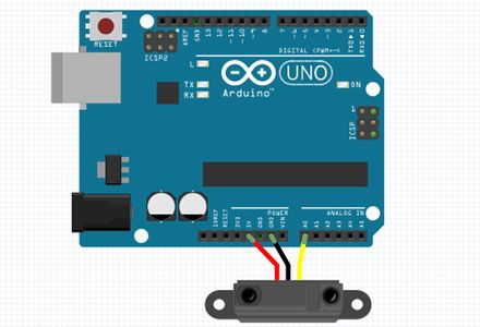 Sharp Sensor Tutorial With Arduino Uno - Learn to Measure Distance : 3 ...