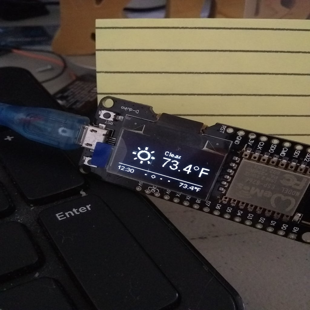 ESP8266 Weather Widget : 9 Steps (with Pictures) - Instructables