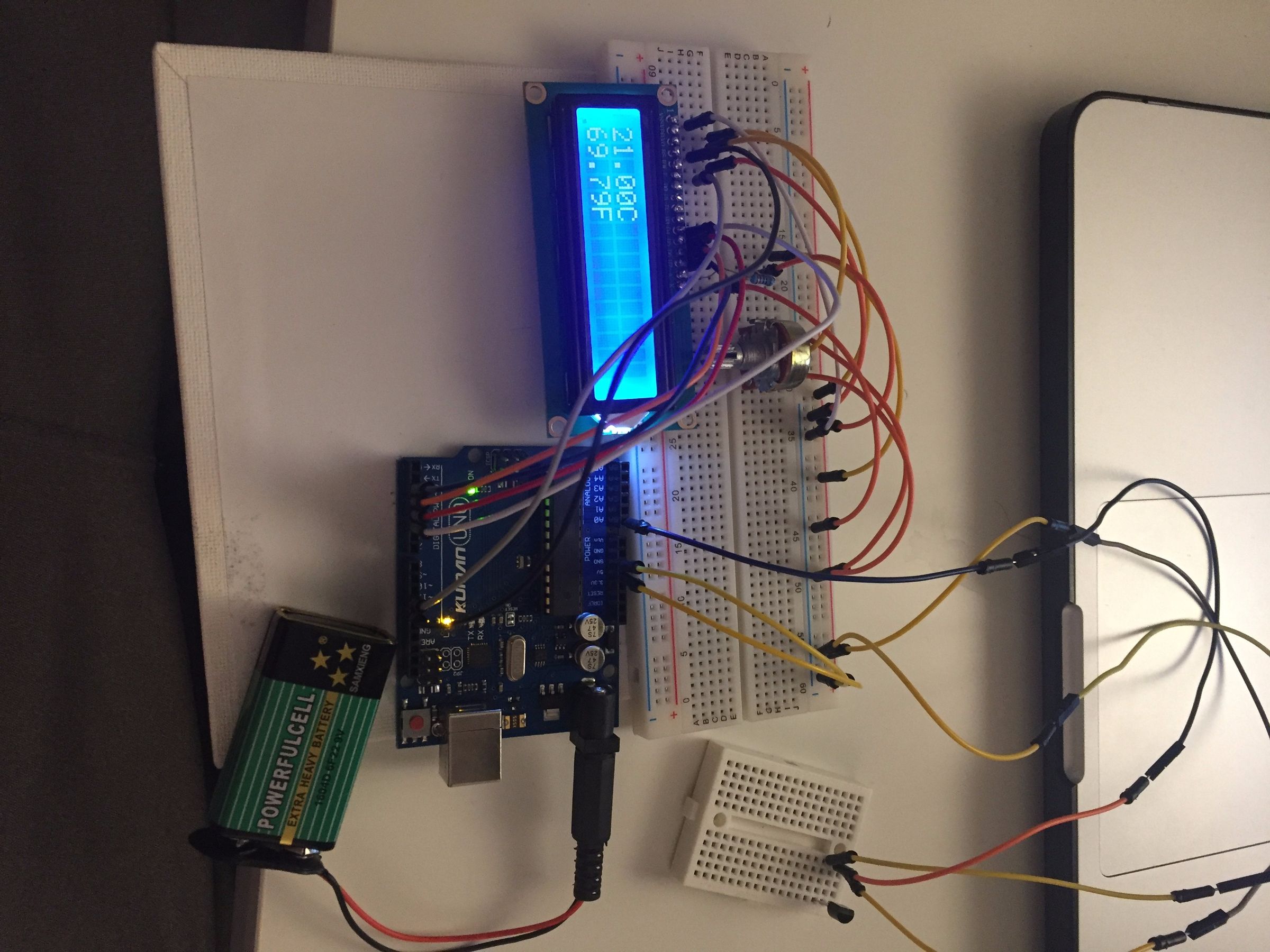 Arduino Uno: Temperature Sensor With Display - Instructables