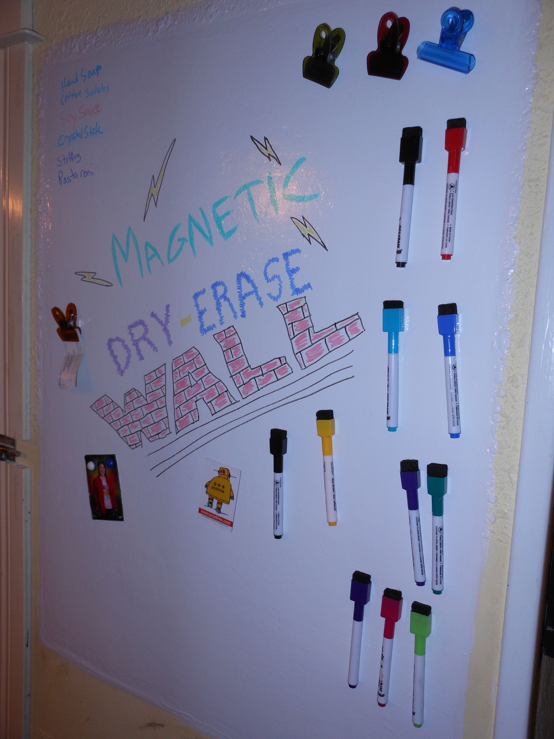 Magnetic Dry-Erase Wall! (with Pictures) - Instructables