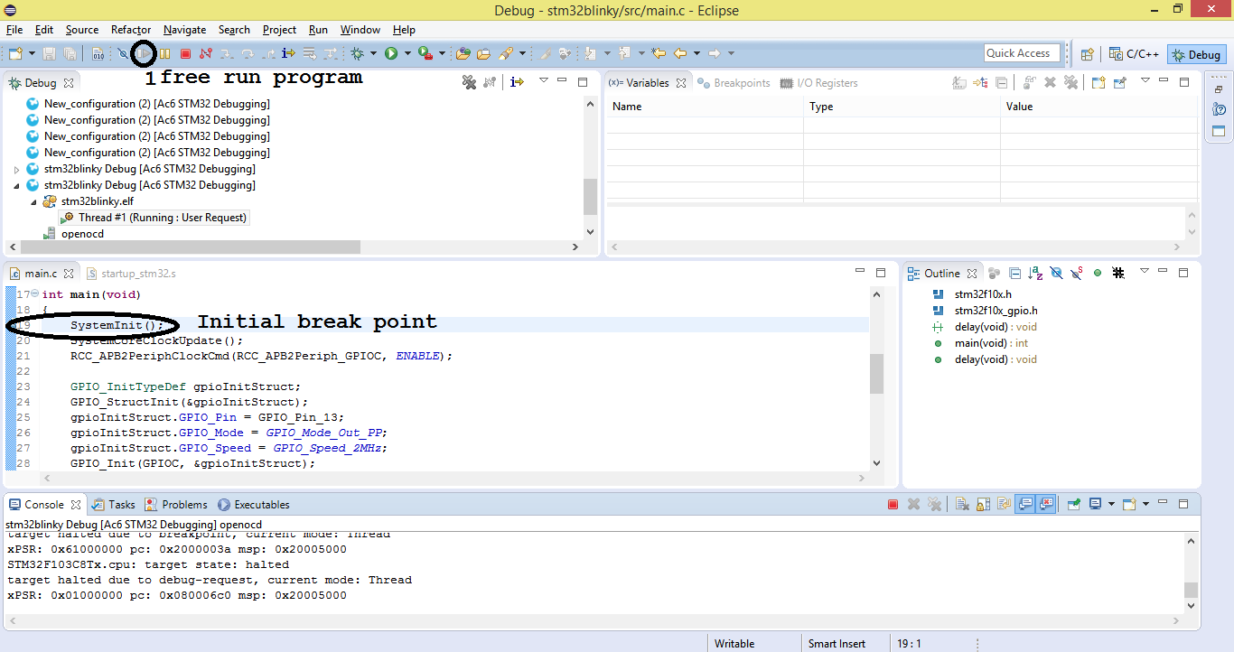 STM32F103C8X Minimal Development Board + ST Link V2 + STM Workbench : 9 ...