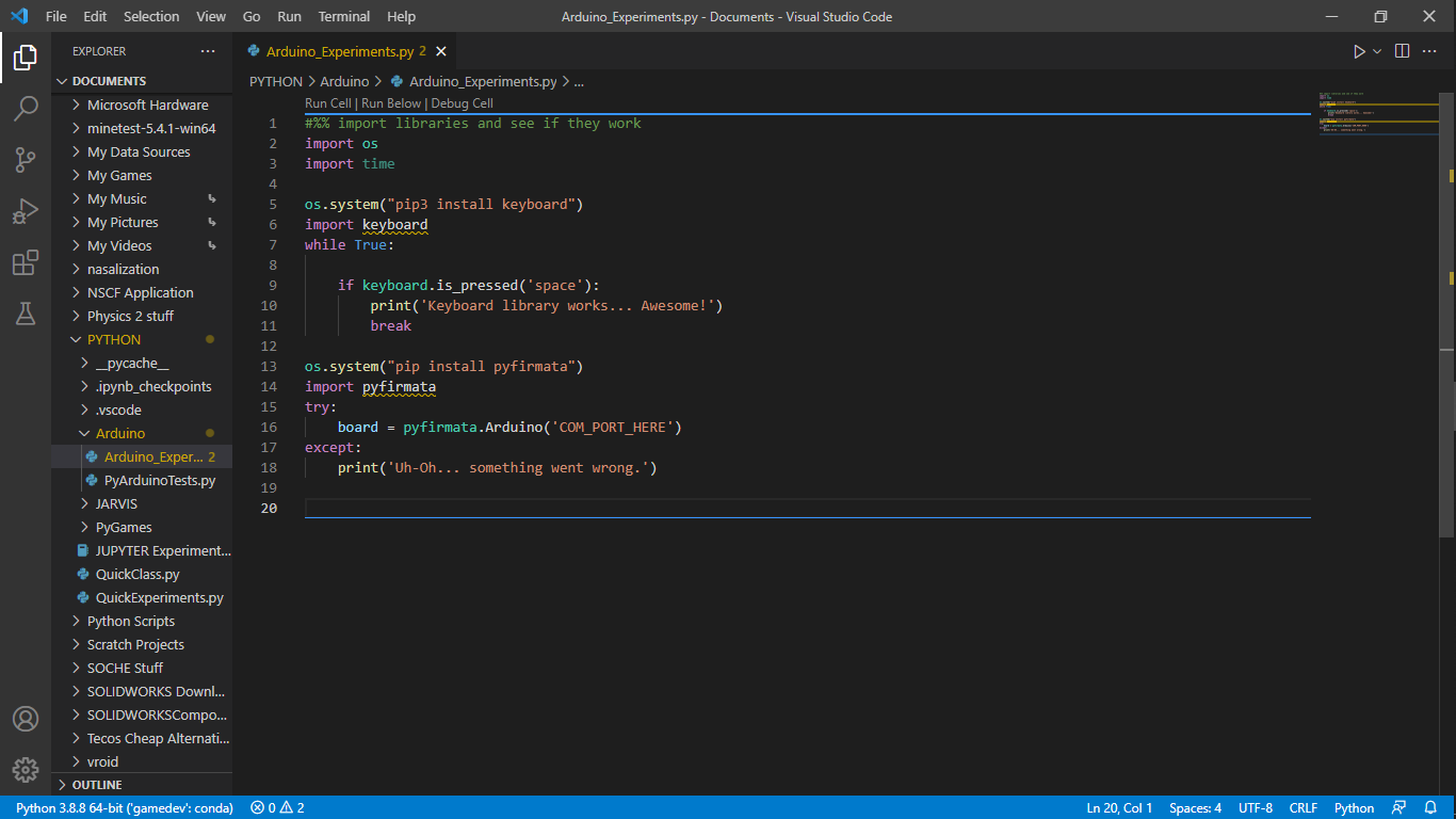 Control Your Arduino With Python's Pyfirmata Library : 7 Steps ...