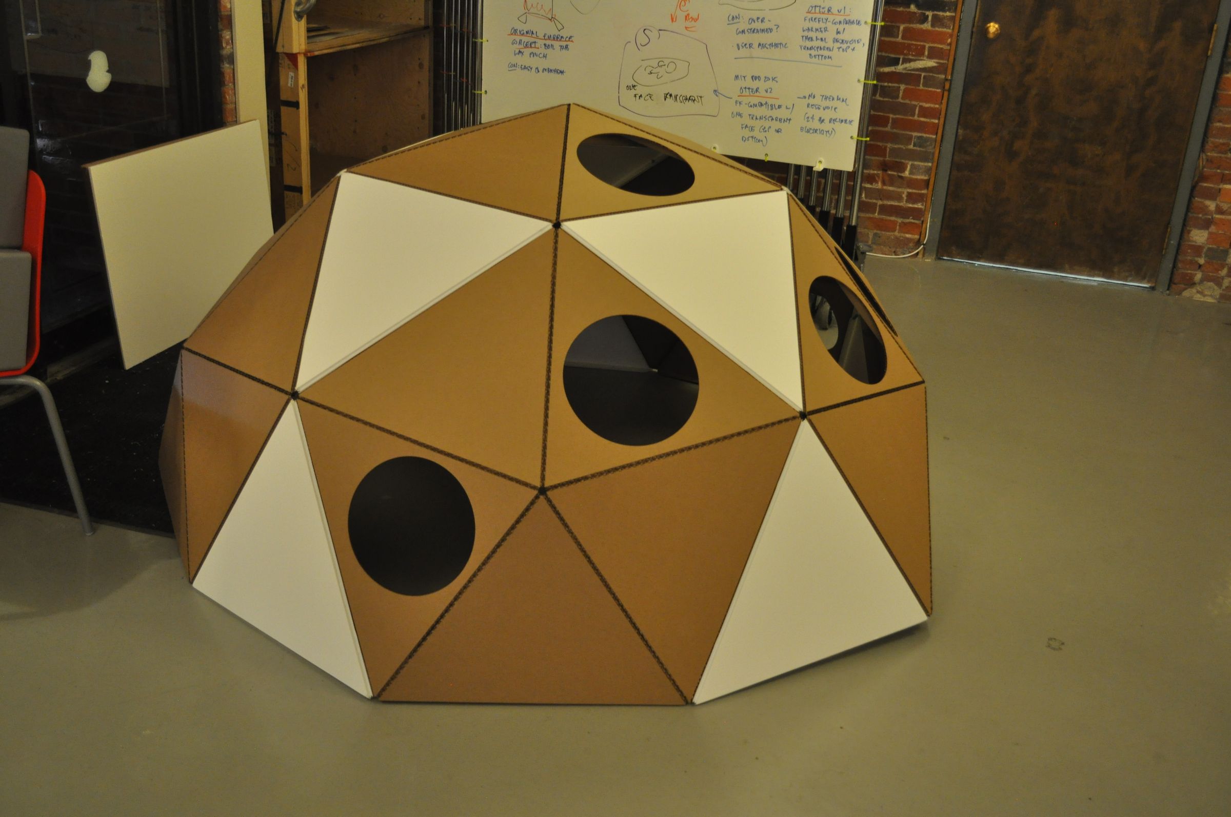 Geodesic Dome From Laser-Cut Cardboard : 4 Steps (with Pictures ...