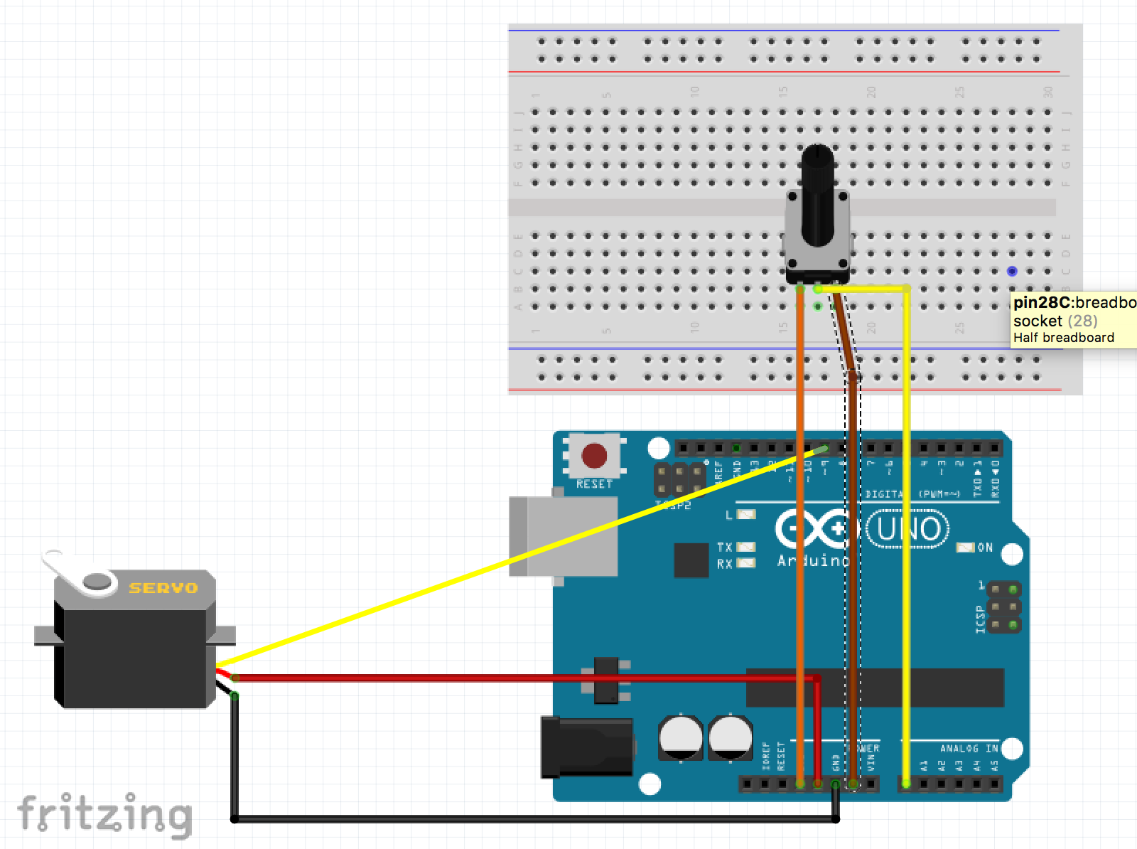 Potentiometer-controlled Servo : 4 Steps (with Pictures) - Instructables