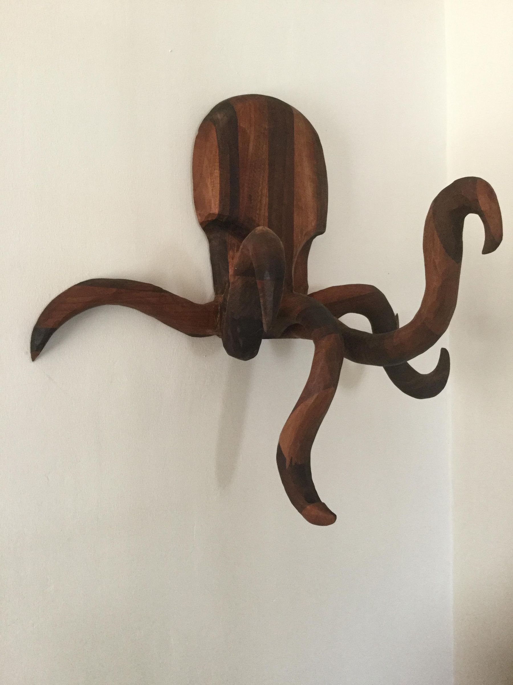 Octopus Coat Rack - Carved From Walnut : 11 Steps (with Pictures ...