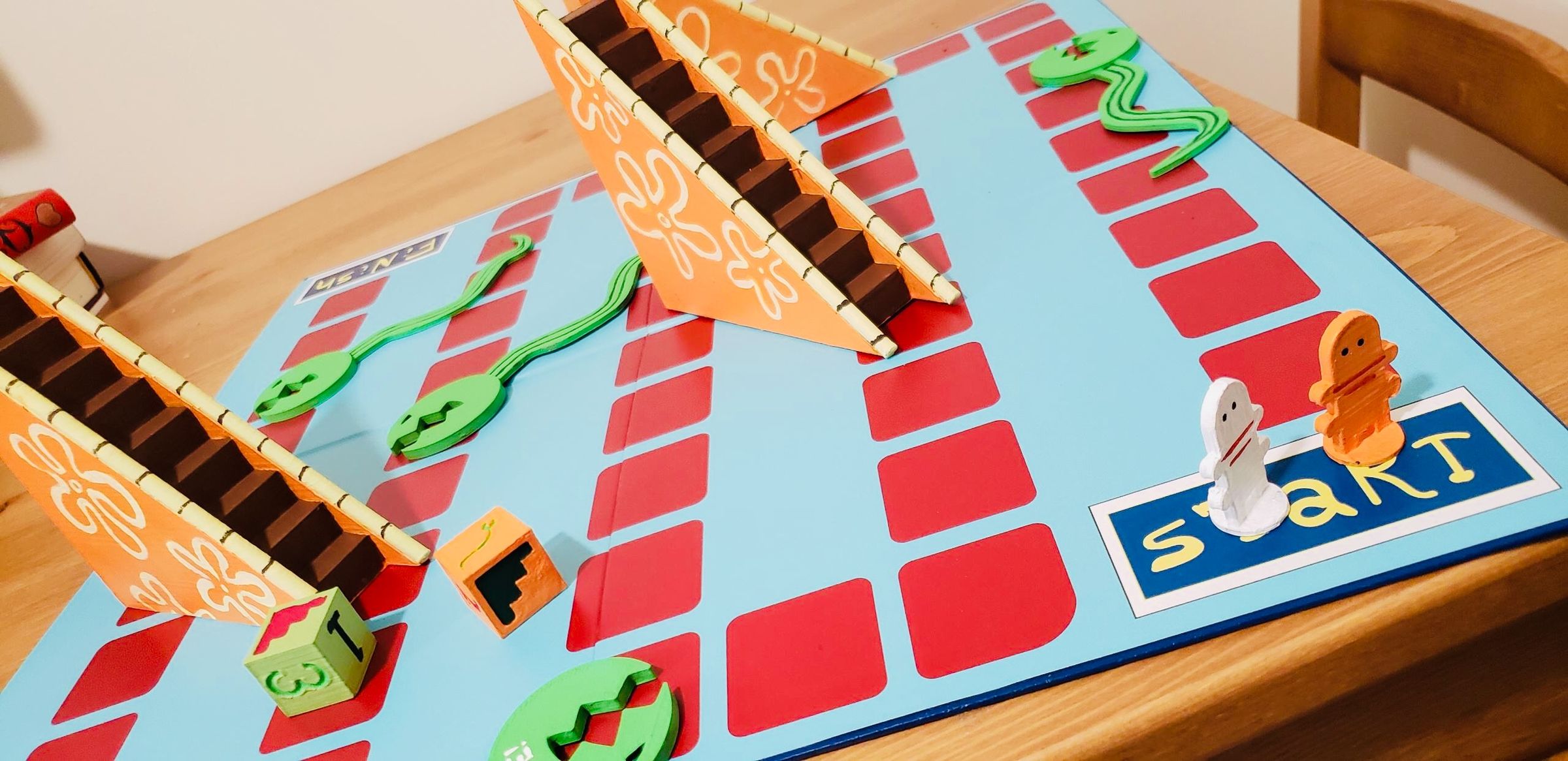 Real Spongebob Eels and Escalators Board Game! : 8 Steps (with Pictures ...