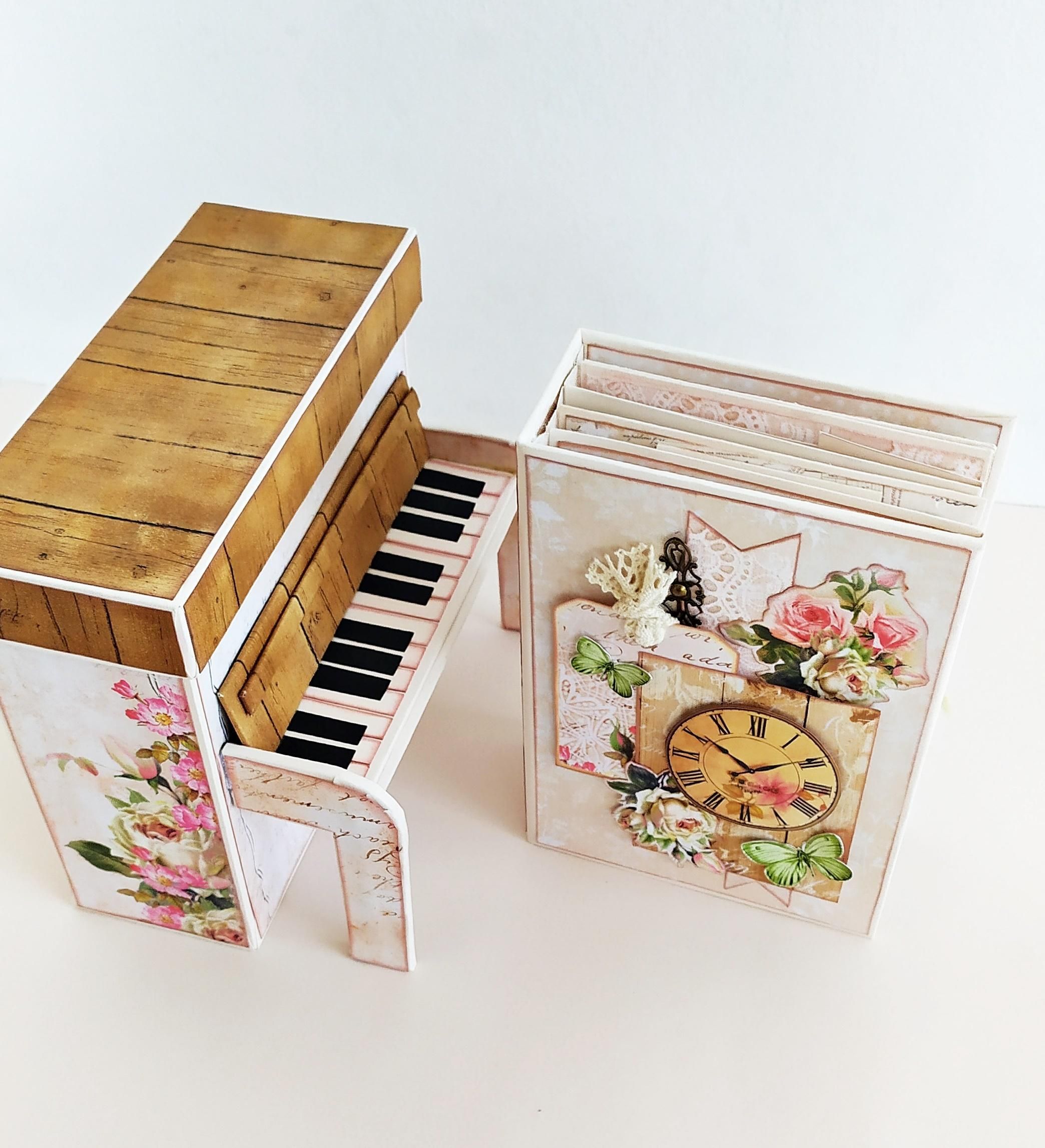 Romantic Scrapbook Photo Album With a Piano Box : 23 Steps (with ...