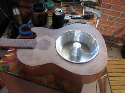 Resonator Guitar Converted From Old Acoustic Guitar (with Pictures ...