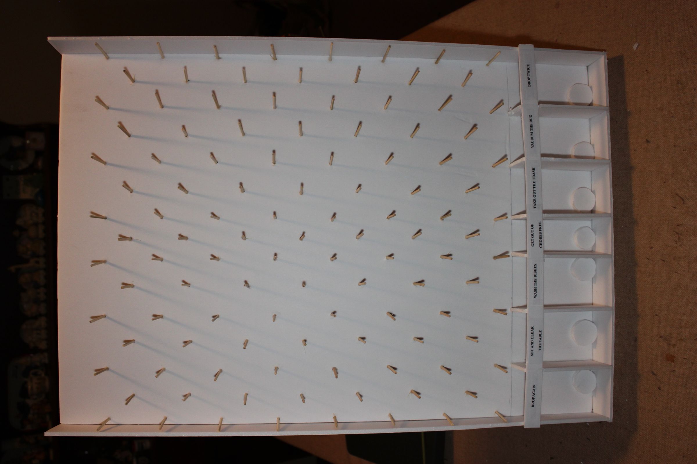 Plinko Chore Board : 10 Steps - Instructables