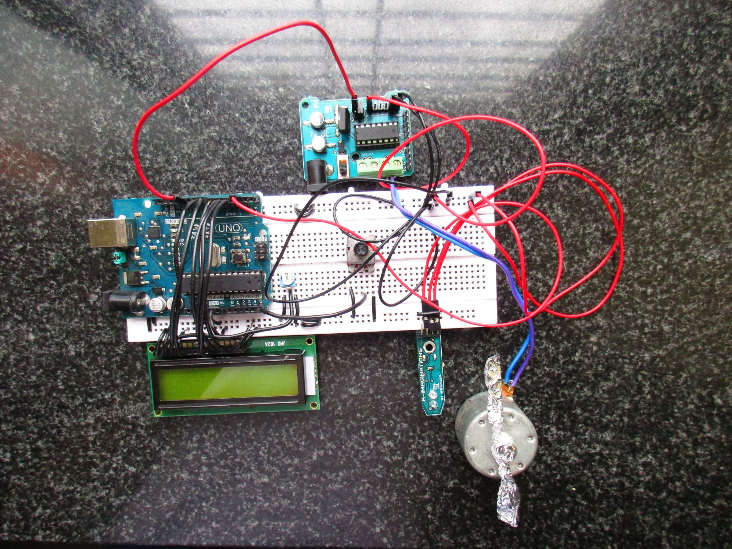 Motor Speed Tester Using Arduino & IR Sensor : 6 Steps - Instructables