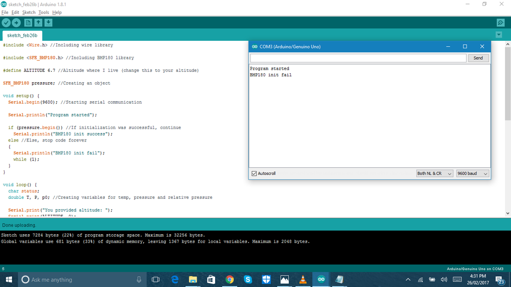 Arduino BMP180 : 3 Steps - Instructables