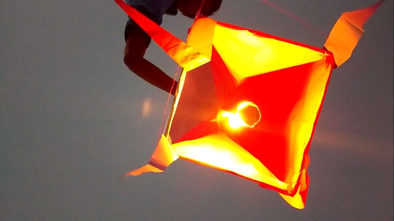 Sky Lantern | How to Make Sky Lantern | Hot Air Balloon : 6 Steps (with ...