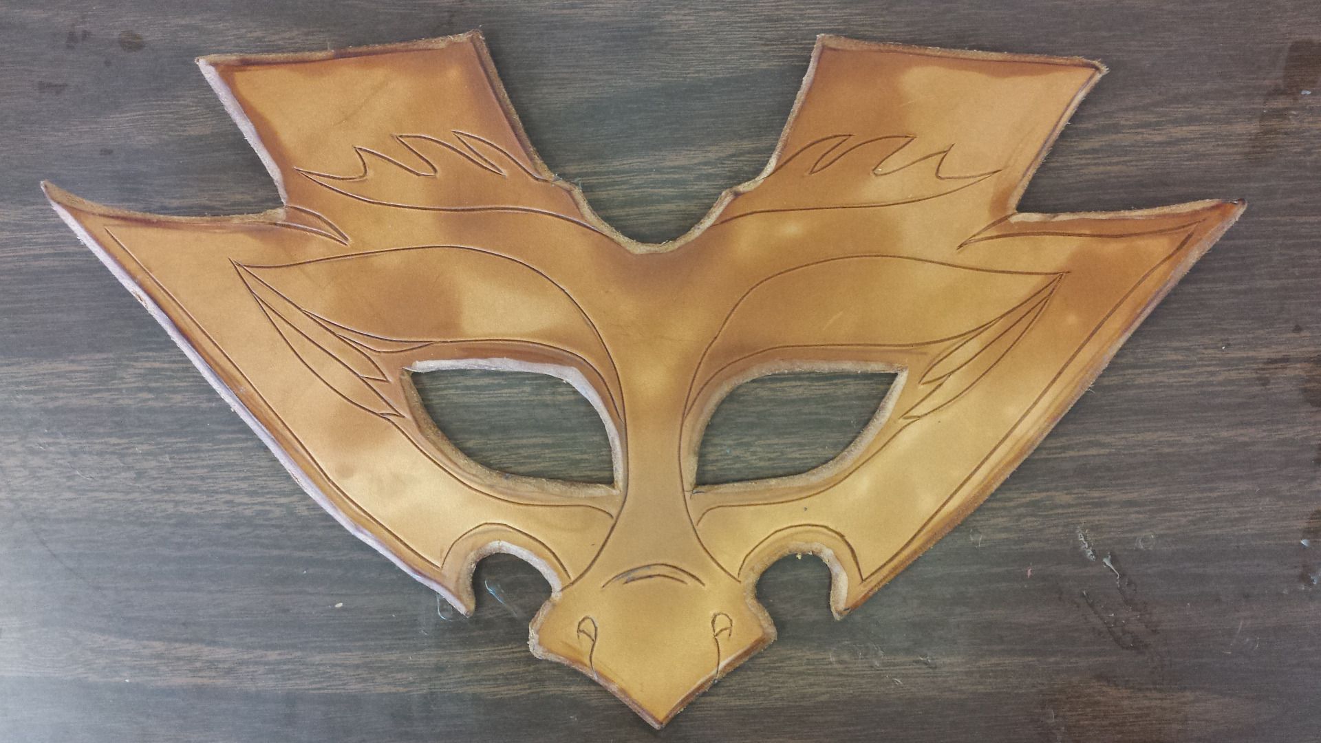 Leather Dragon Mask Part I - Design and Cutting : 8 Steps - Instructables