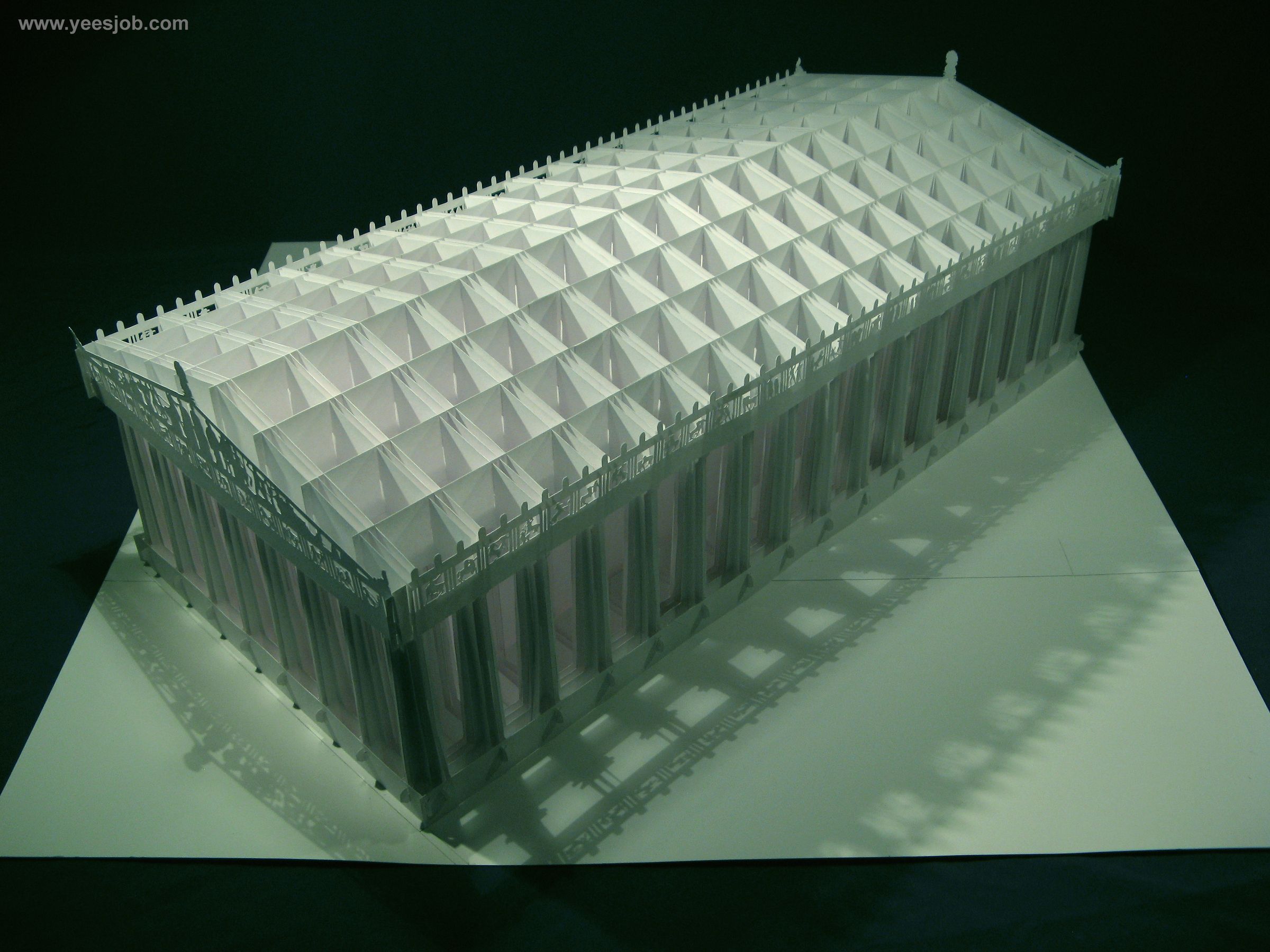 Athens Parthenon the King of the Pop Up Card Kirigami Origamic ...