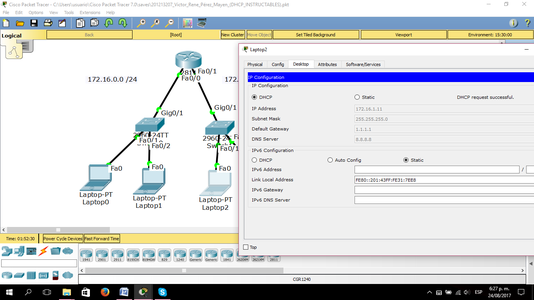 How To Configure Dhcp In Cisco Packet Tracer 14 Steps Instructables