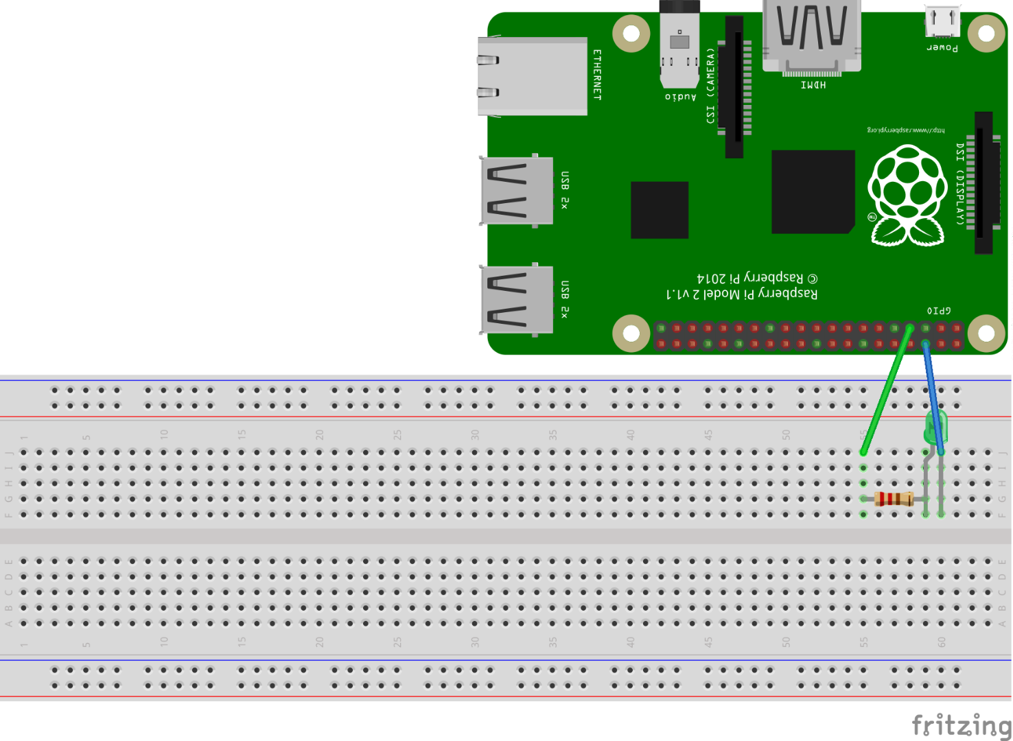JavaScript for IoT: Blinking LED on Raspberry Pi With Node.js : 6 Steps ...