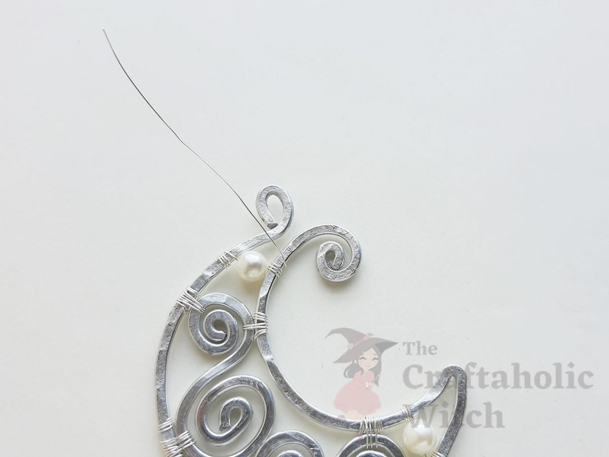 DIY Wire Wrapped Crescent Moon Pendant : 7 Steps (with Pictures ...