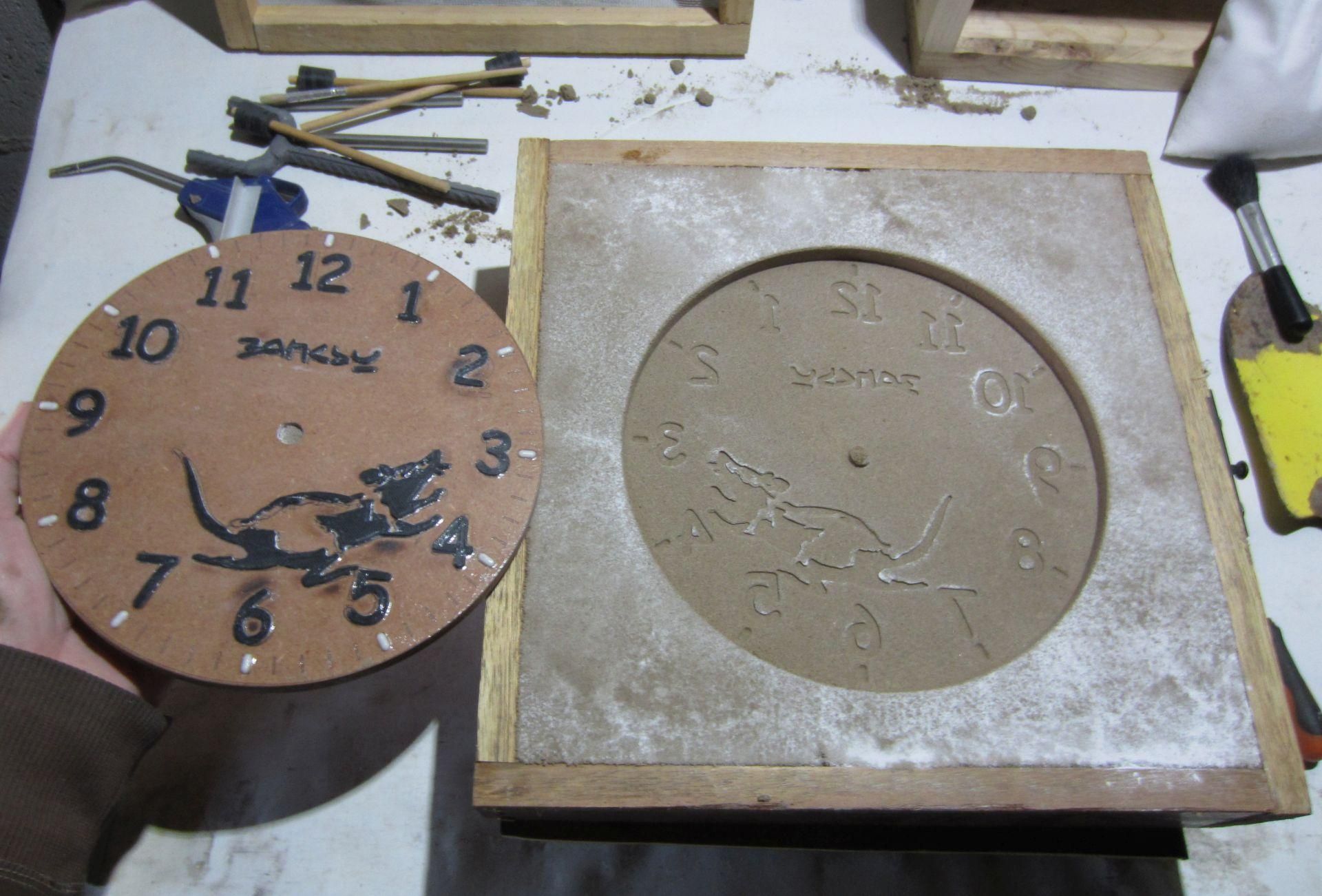 Banksy Inspired Cast Aluminium Clock : 7 Steps (with Pictures ...